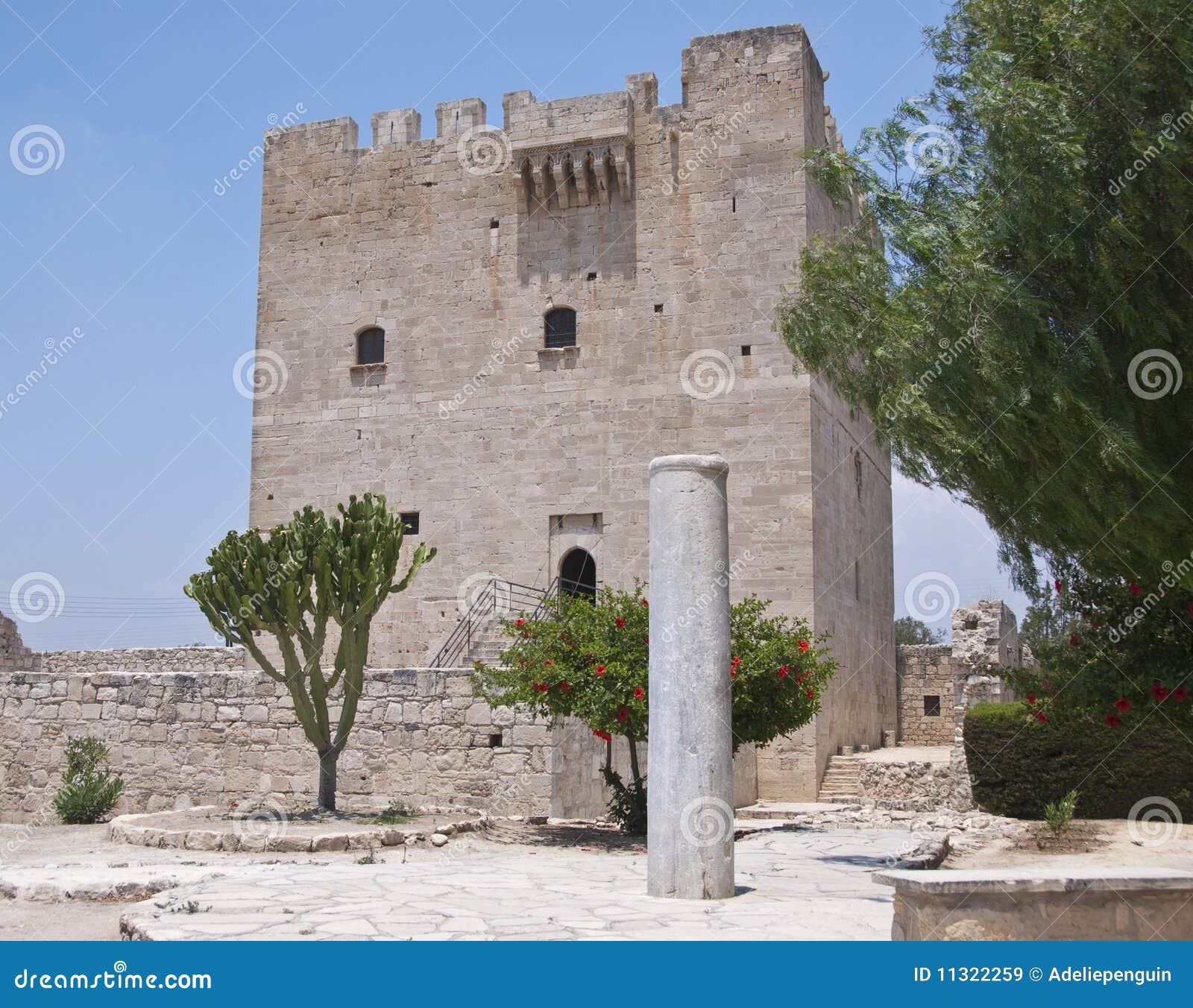 Kolossi Castle, Cyprus stock image. Image of fortress - 11322259