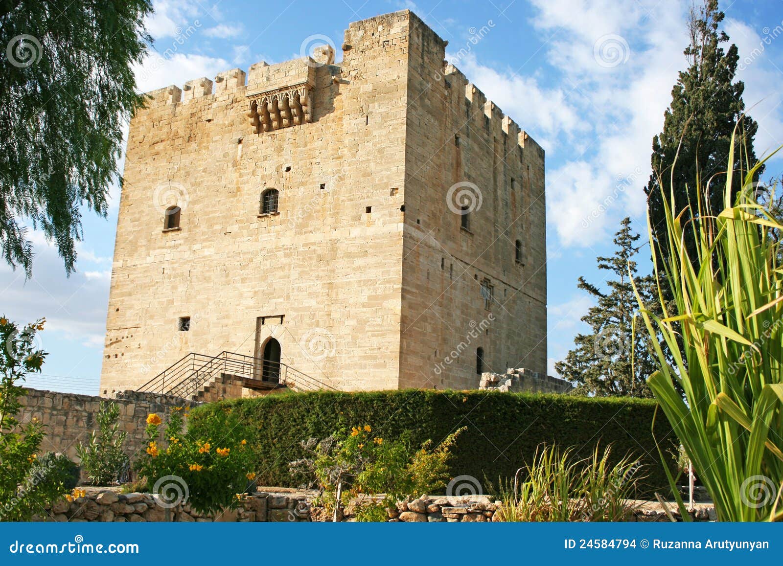 Kolossi castle in Cyprus stock photo. Image of blue, fortified - 24584794