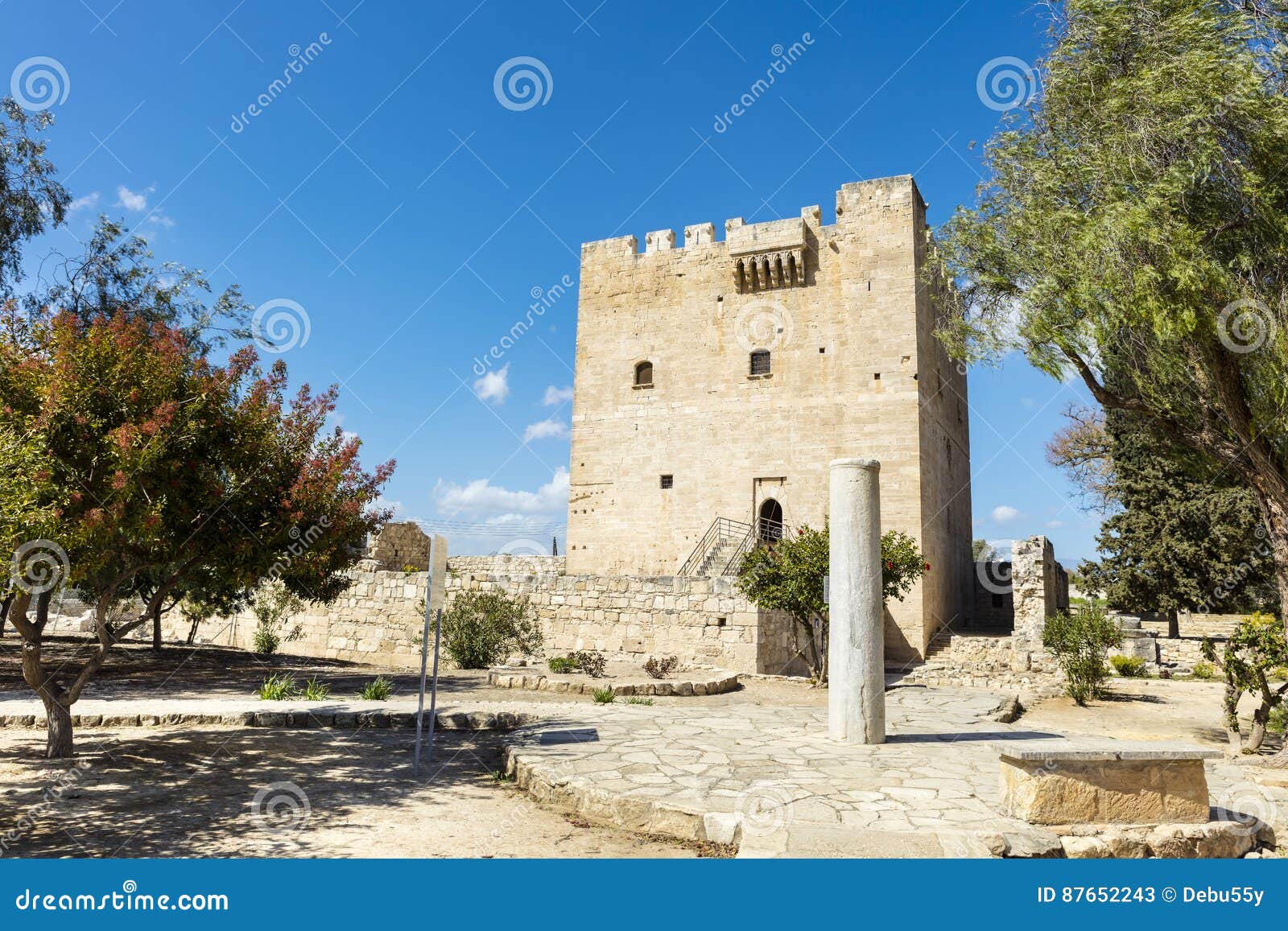 Kolossi Castle in Limassol, Cyprus. Stock Image - Image of europe ...