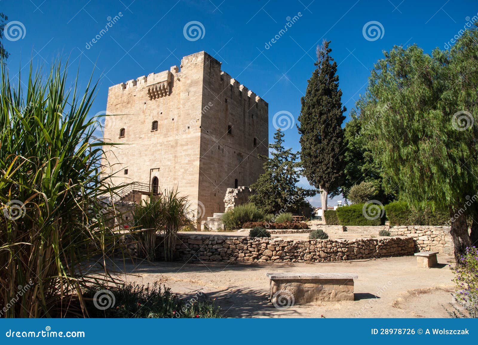 Kolossi Castle Ruins stock photo. Image of vintage, history - 28978726