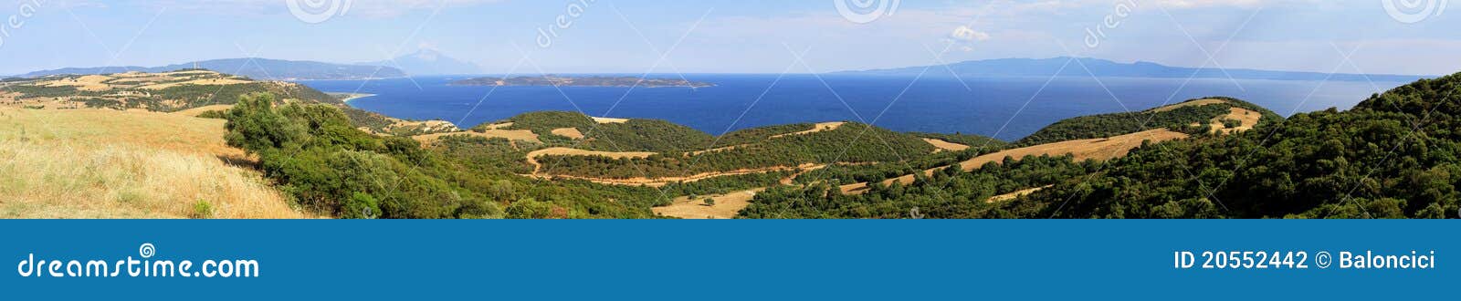 Kolpos Agiou Orous foto de stock. Imagem de grécia, panorama - 20552442