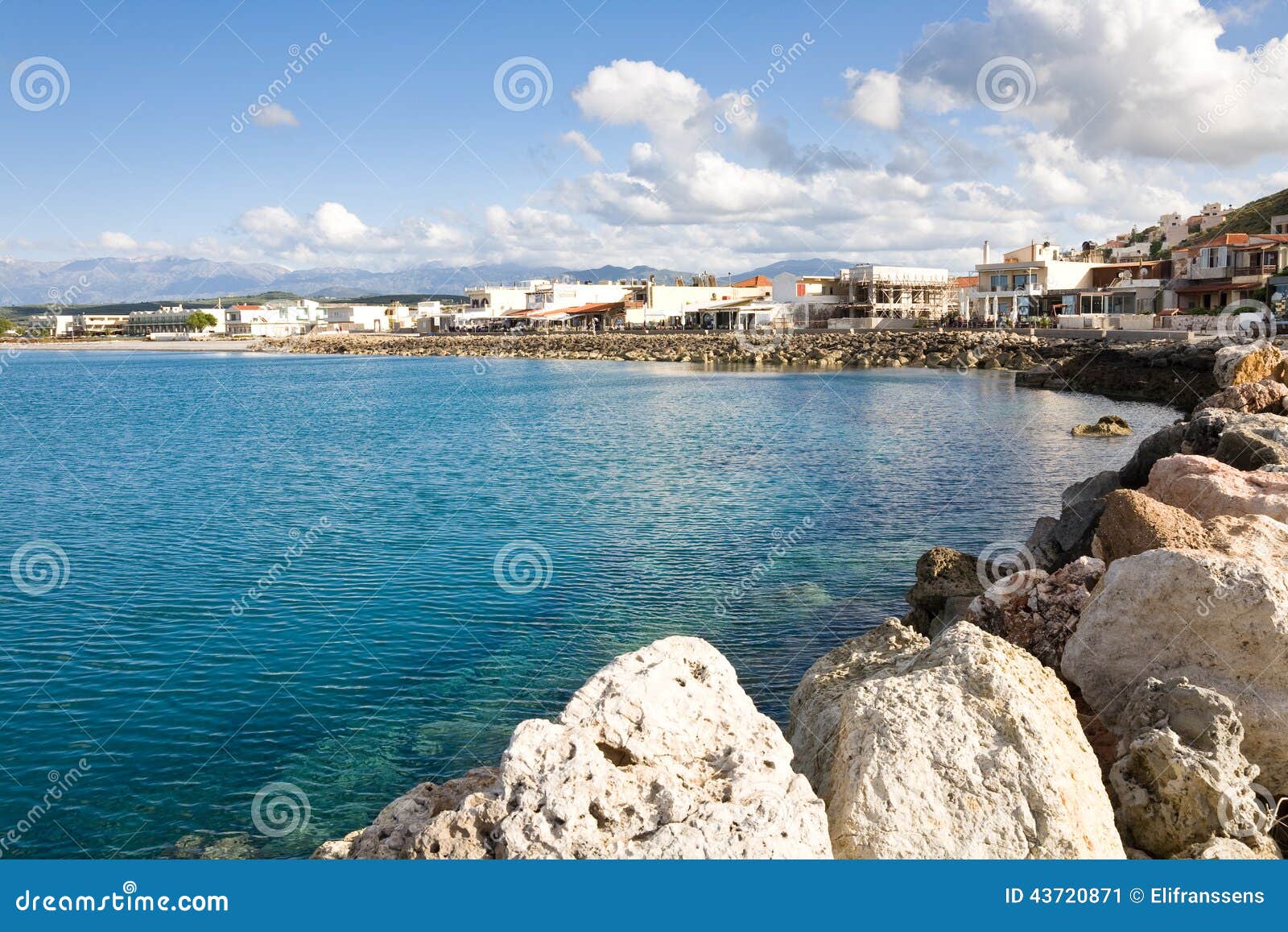 Kolymbari, Crete stock image. Image of village, mediterranean - 43720871
