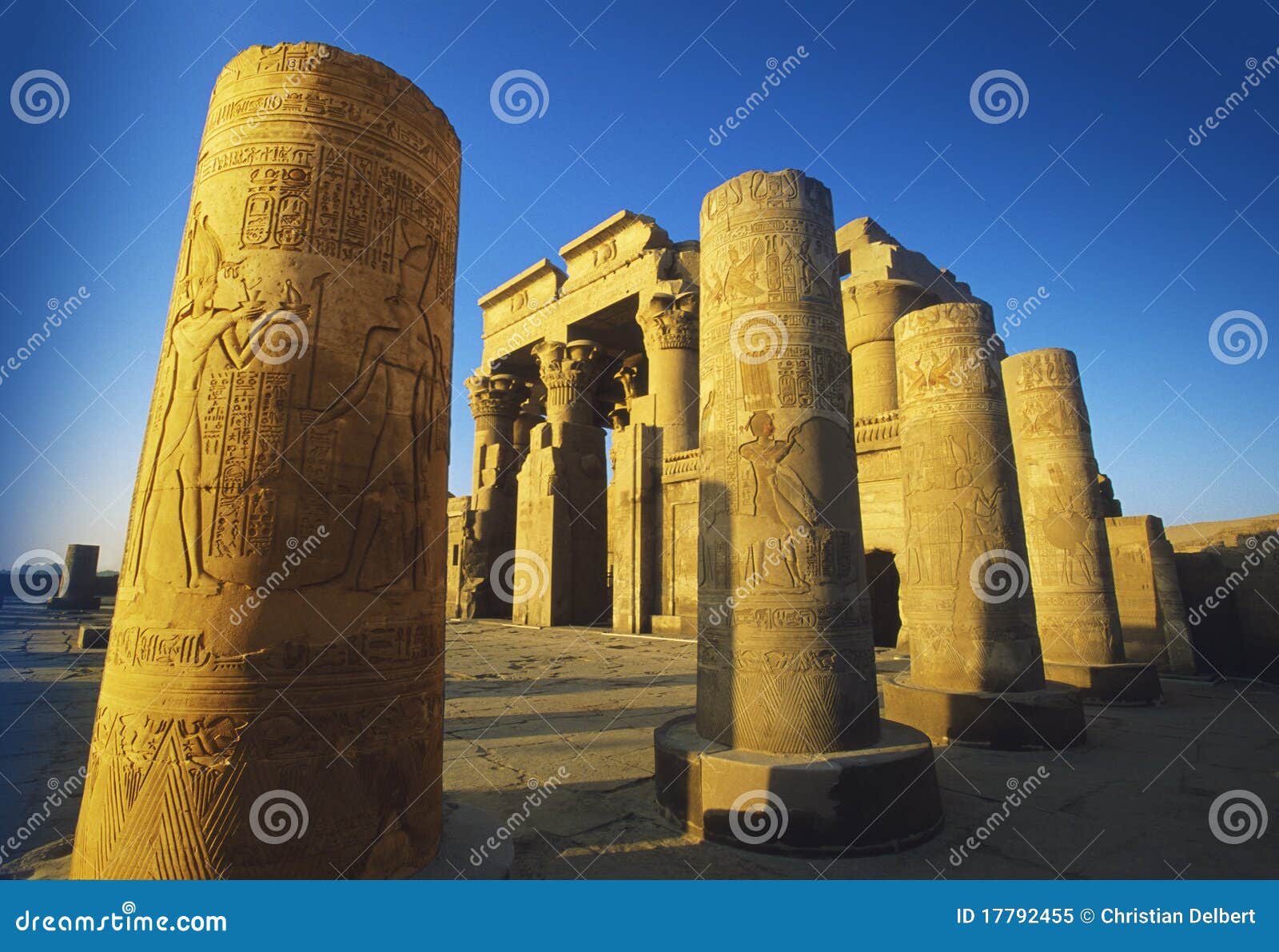 Kom Ombo, Egypt stock image. Image of egyptian, column - 17792455
