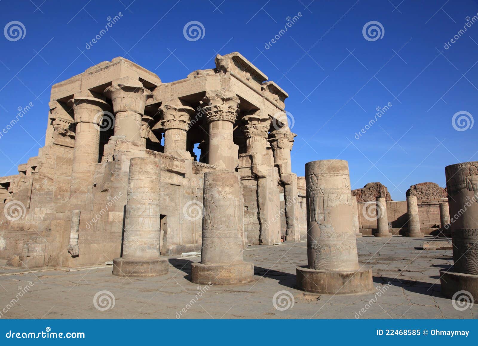 Kom Ombo temple stock image. Image of civilization, architectural ...