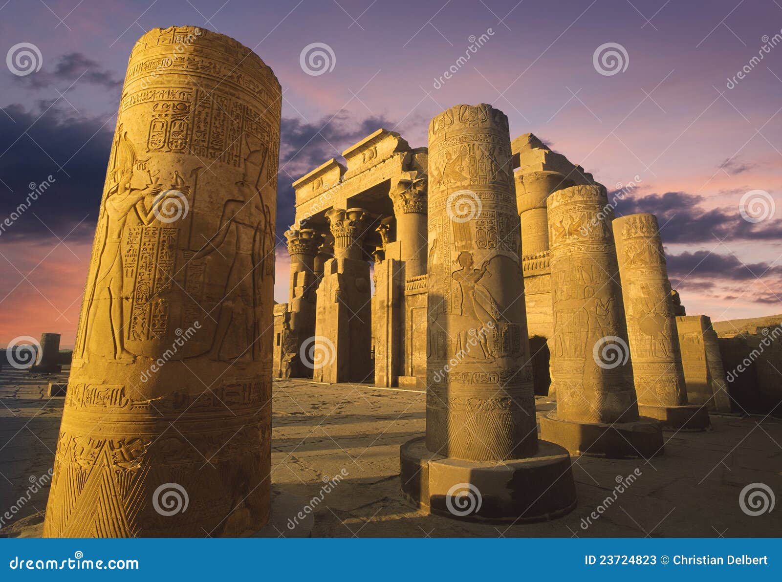 Kom Ombo temple, Egypt stock image. Image of hieroglyphics - 23724823