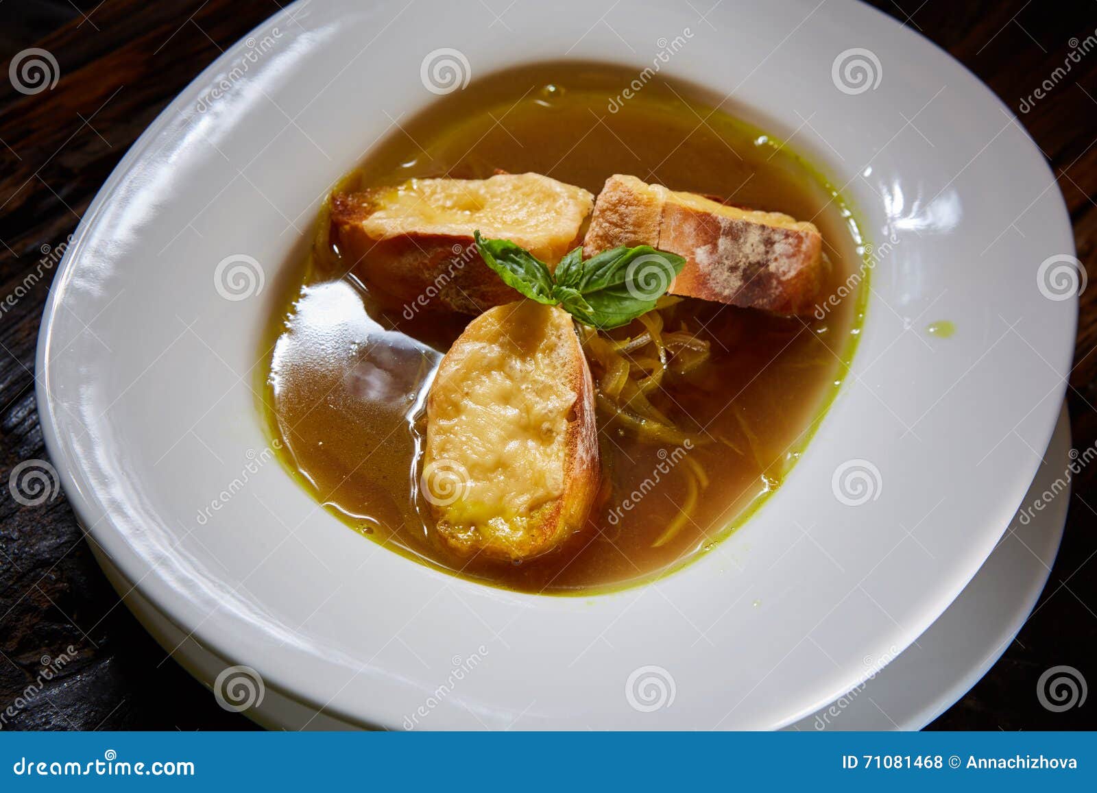 Kom Soep Van De Tradiitonal De Franse Ui Stock Foto - Image of ...