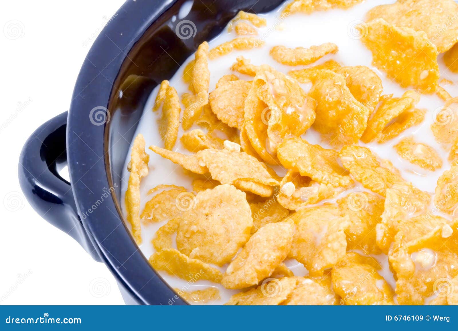 Kom Van Cornflakes Met Melk Stock Afbeelding - Image of naughty, gezondheid: 6746109