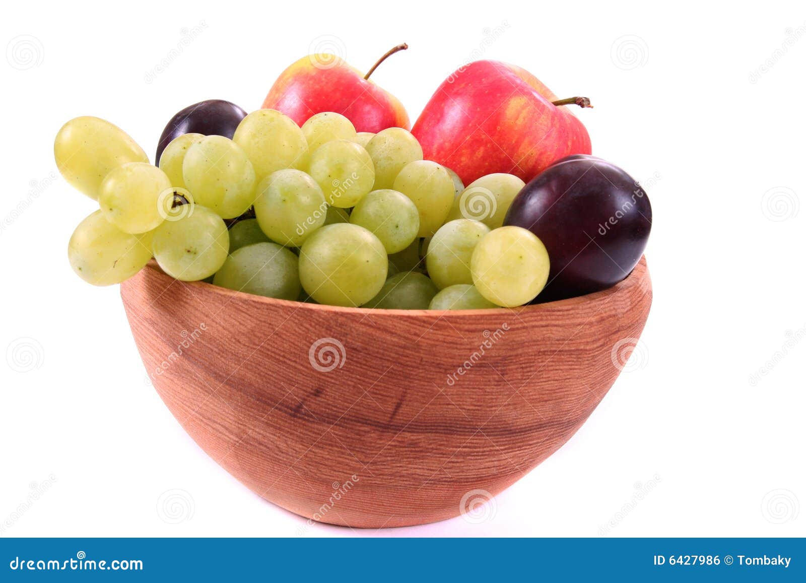 Kom Vers Gemengd Fruit in Houten Kom Stock Foto - Image of dieet ...