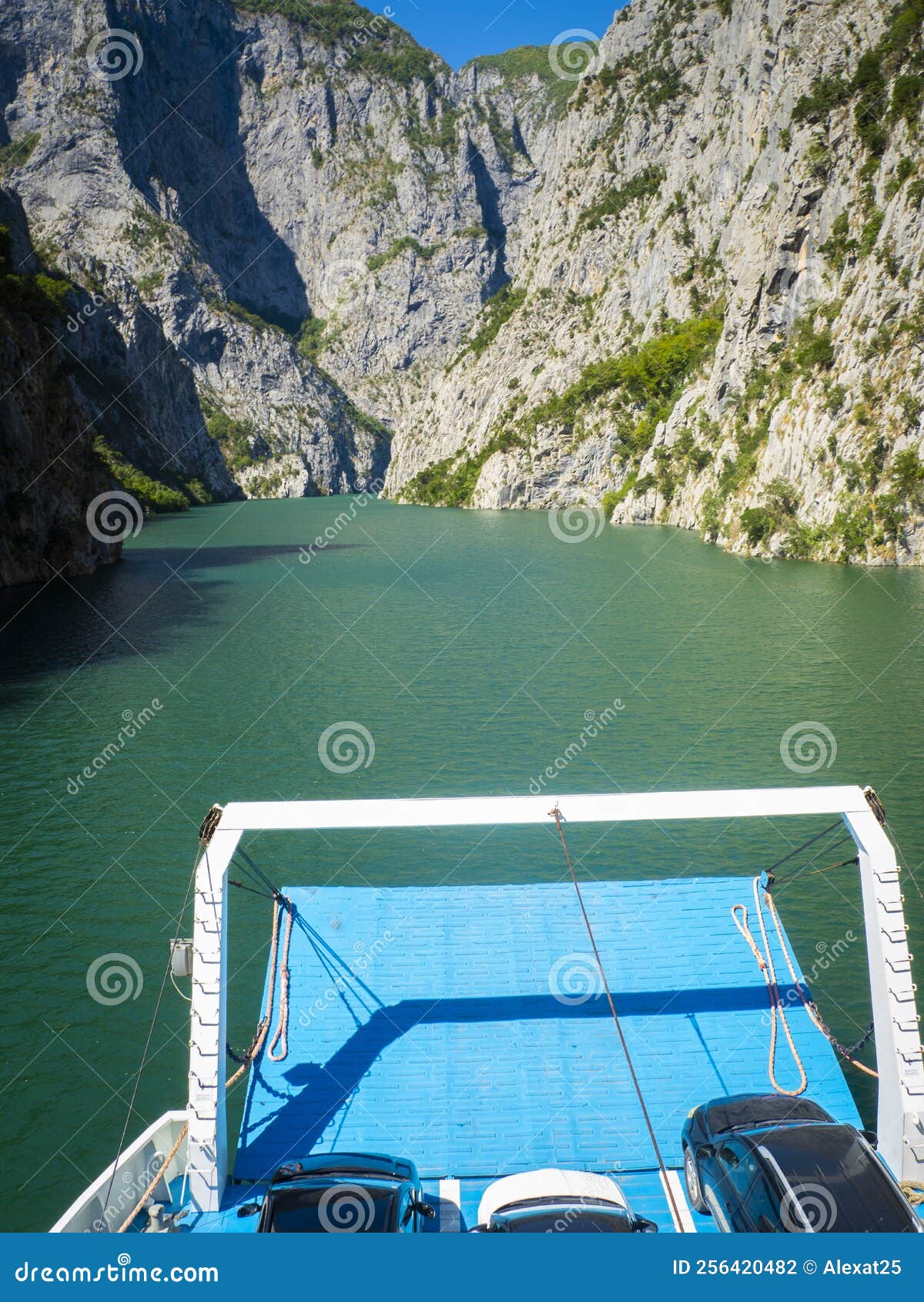 On the Ferry in Koman Lake - Albania Stock Photo - Image of lake, view ...