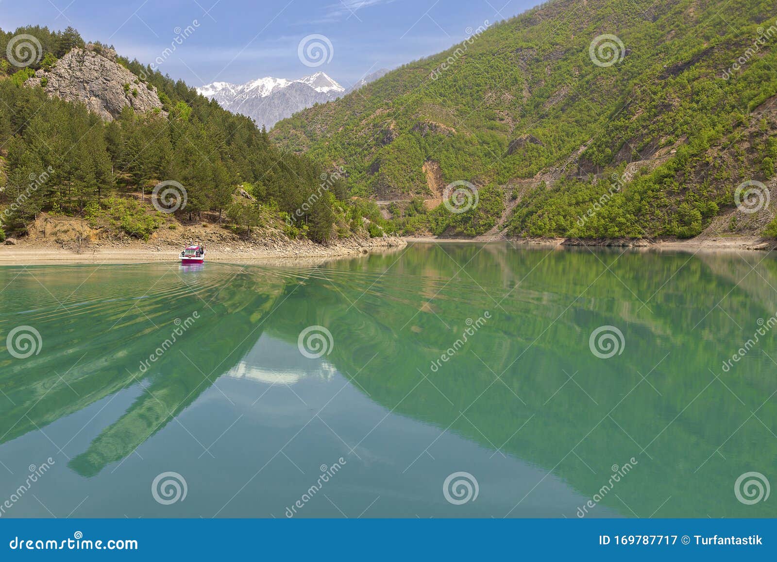 Lake Komani, Valbone Valley, Albania Stock Image - Image of natural ...