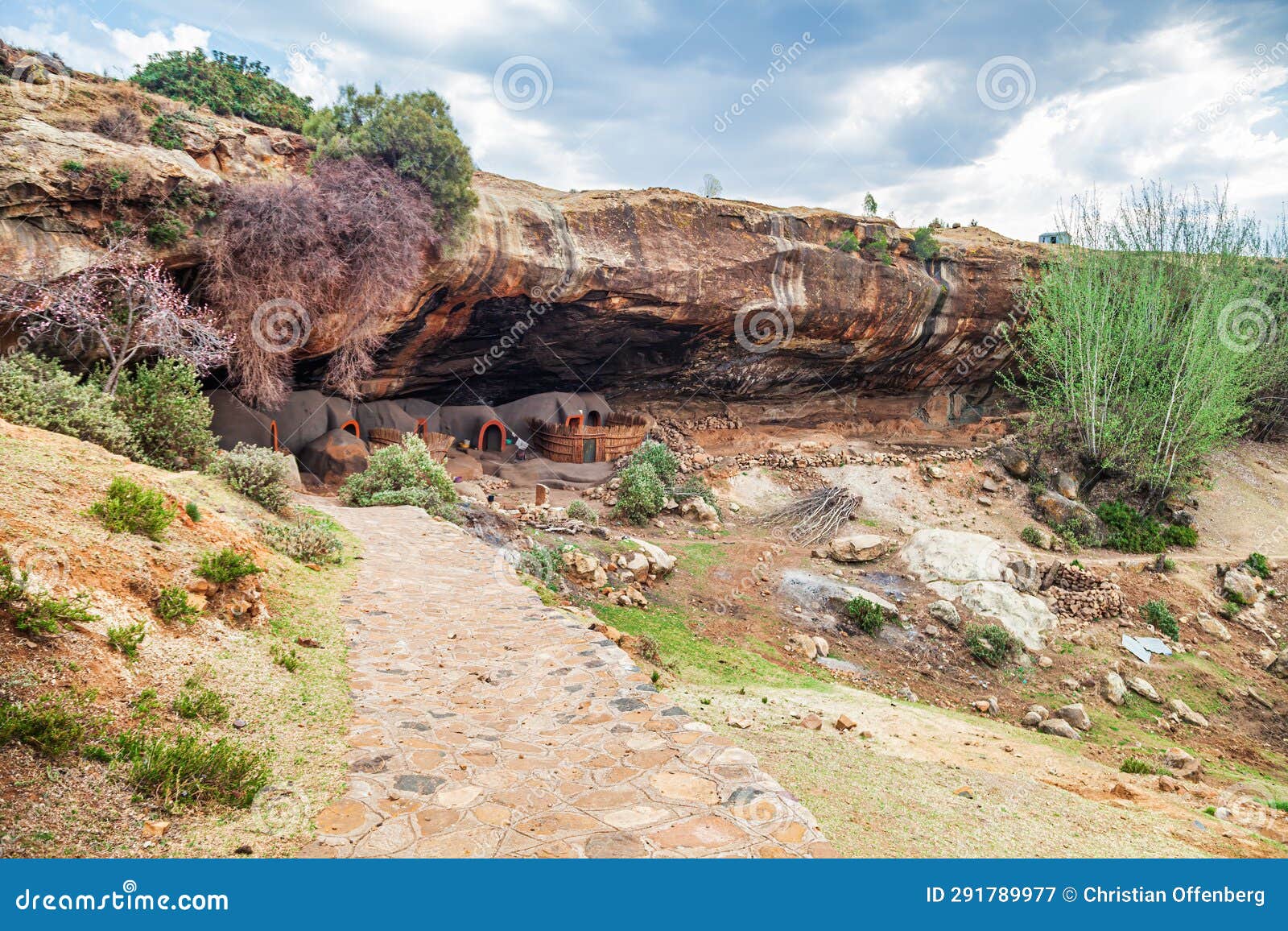 Kome Cave Dwellings Made Out of Mud in the District of Berea, Lesotho ...