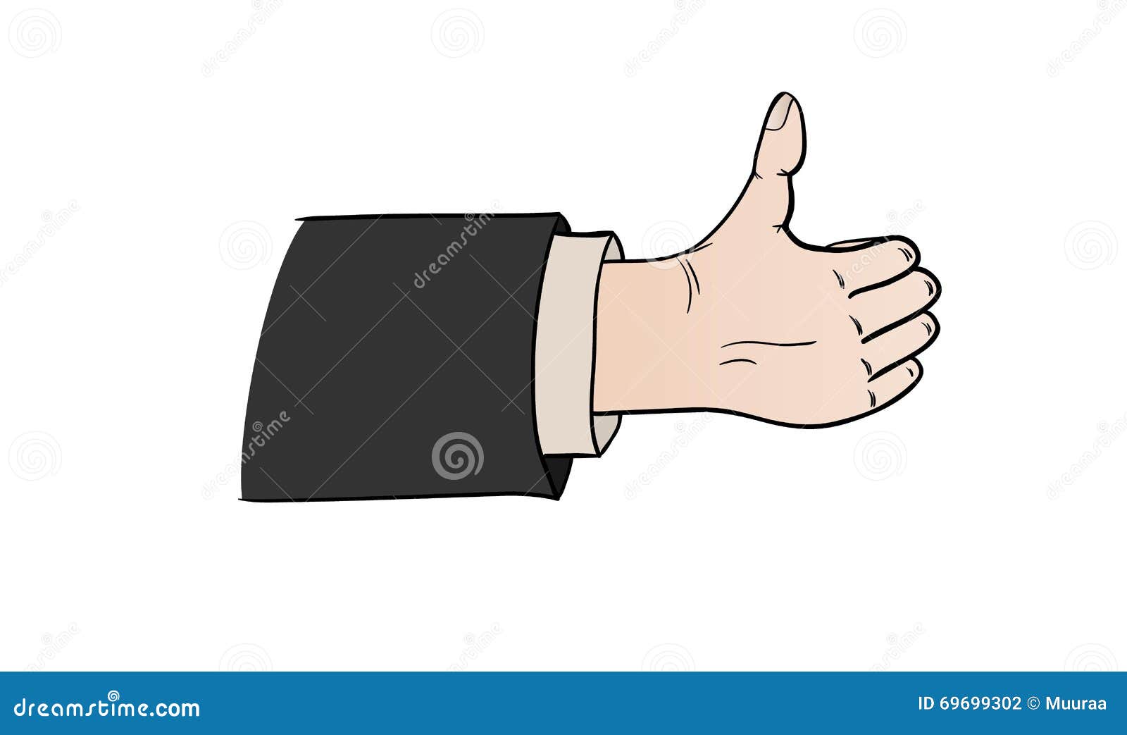 Komischer Daumen oben stock abbildung. Illustration von faust - 69699302