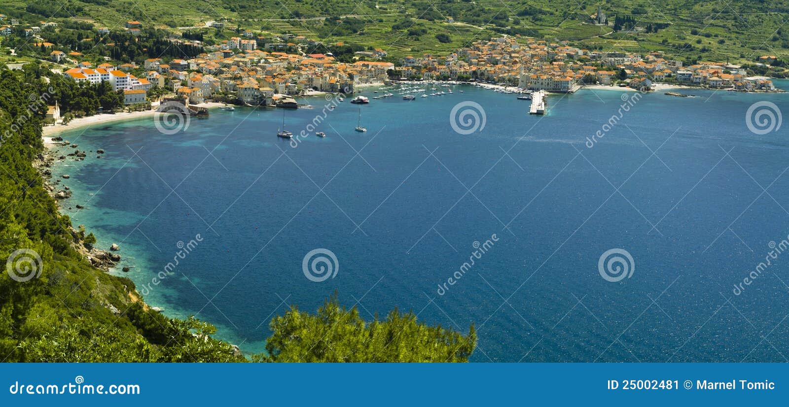 Komiza, Vis Island- Croatia Stock Image - Image of landscape, colourful ...