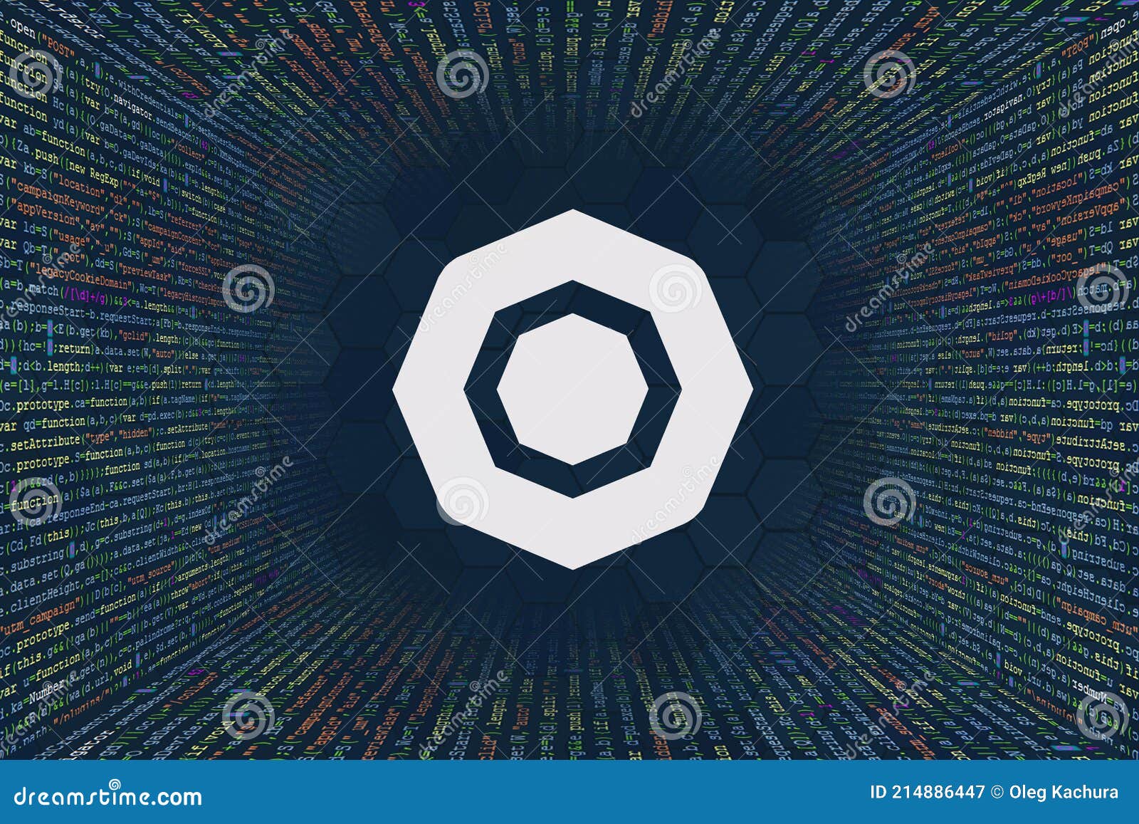 Komodo Kmd Cryptocurrency Symbol A Tunnel From A Computer Program Code Programmer Strings Of