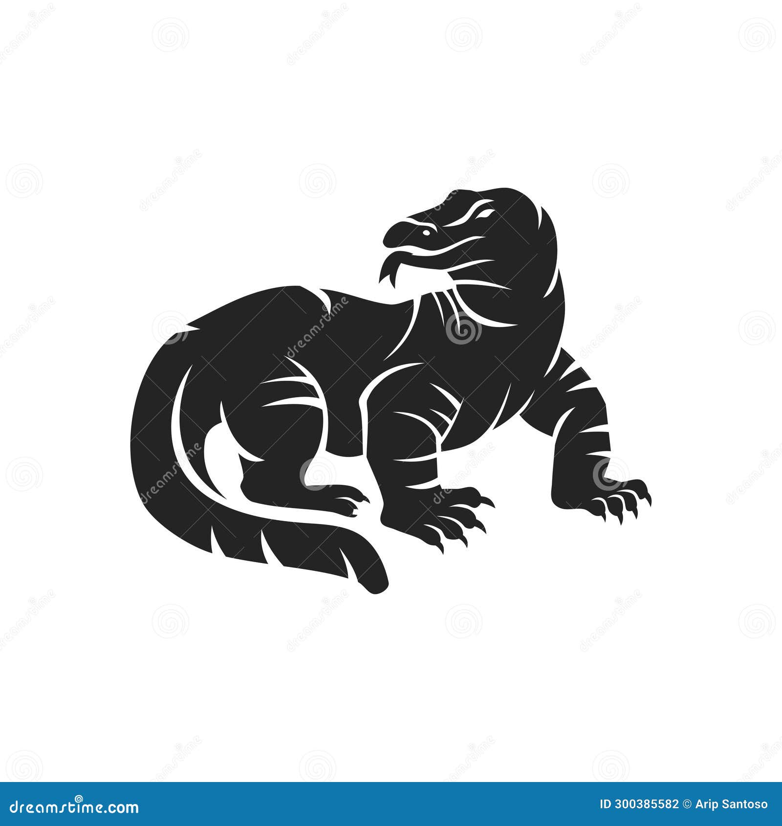 Komodo Logo Template Isolated. Brand Identity. Icon Abstract Vector ...