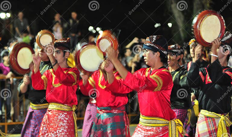 Kompang editorial stock photo. Image of mass, night, malay - 7974943
