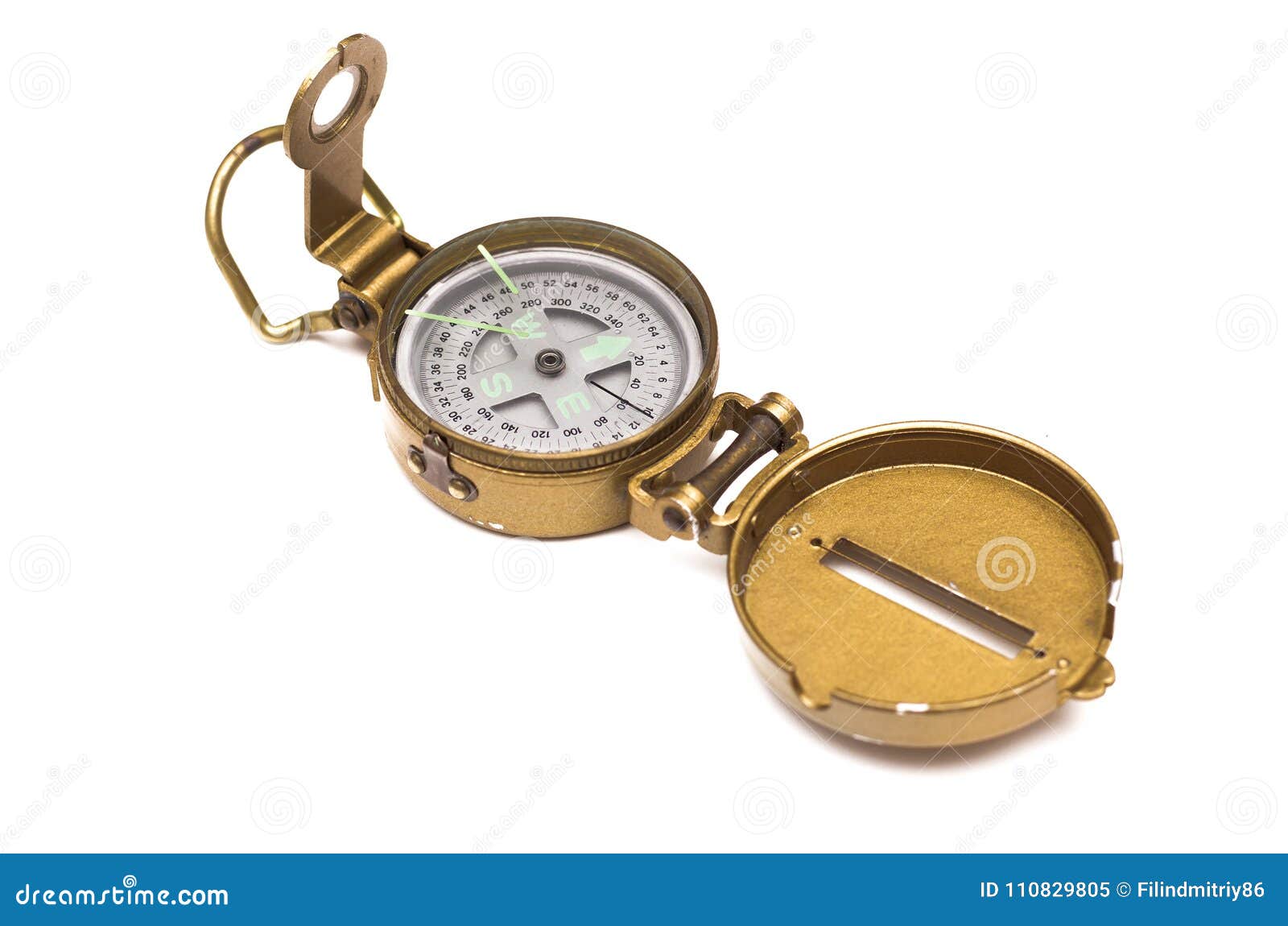 Kompas stock afbeelding. Image of nearsighted, oost - 110829805