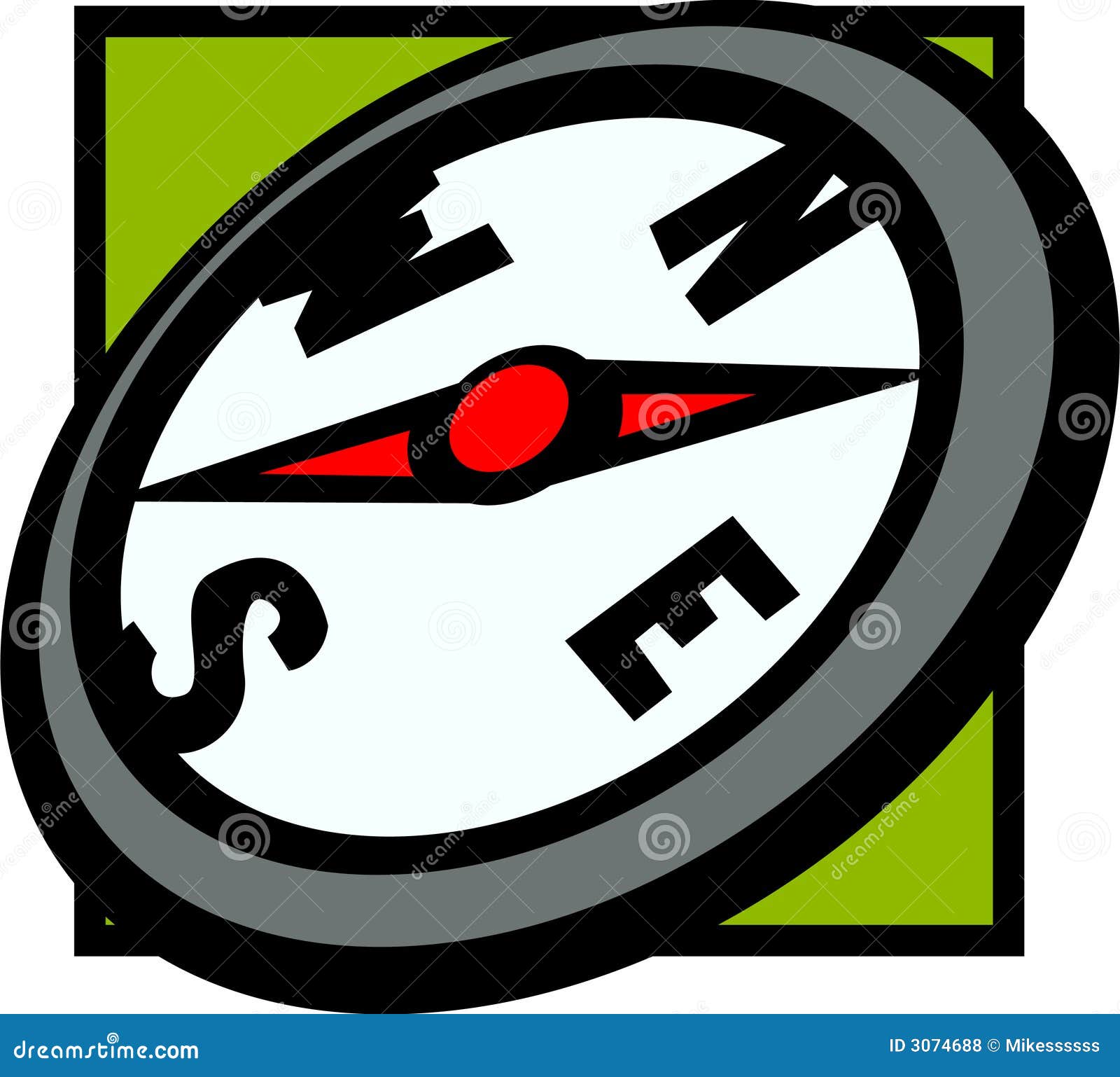 Kompas vector illustratie. Illustration of naald, vector - 3074688