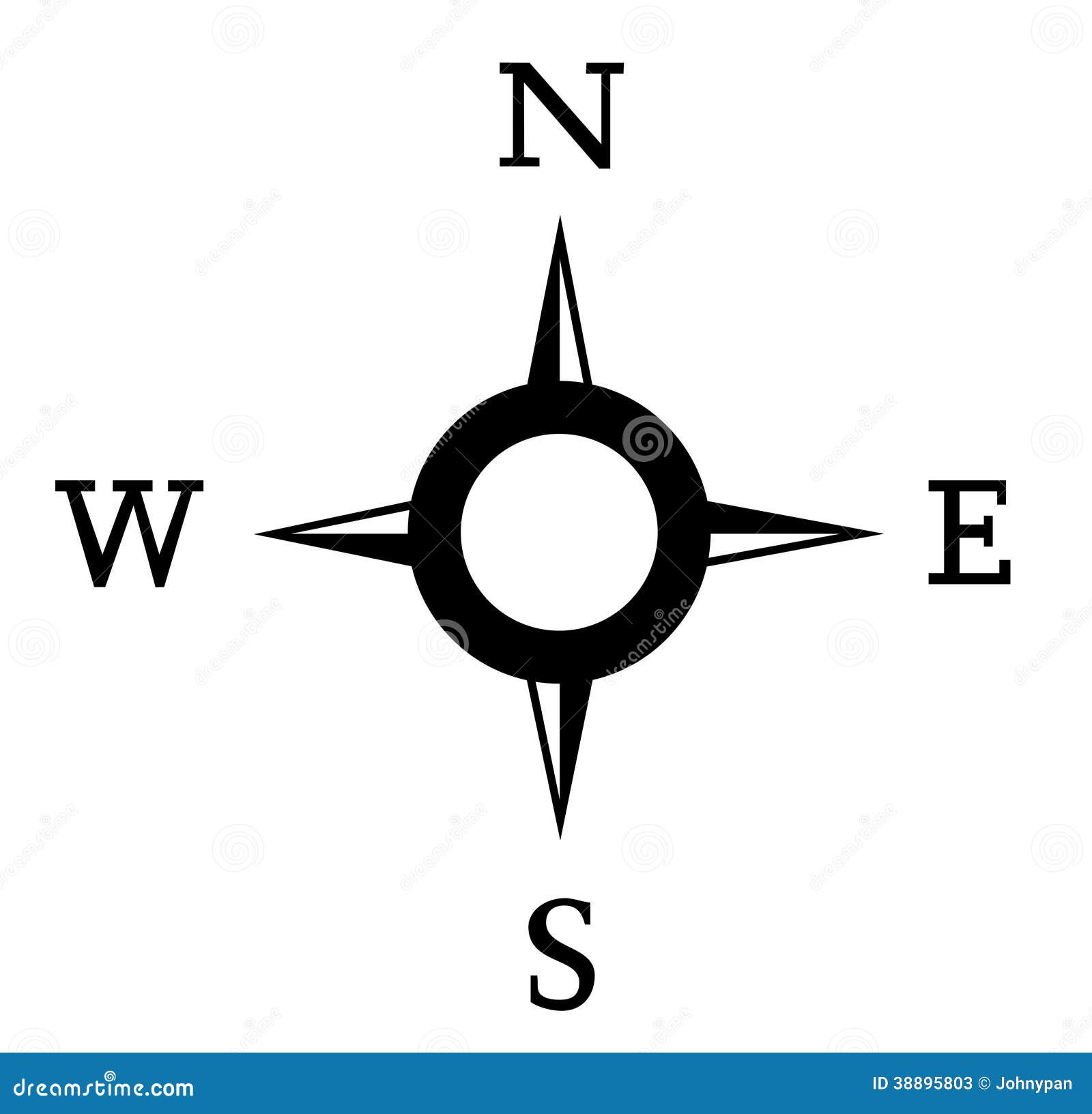 Kompas stock illustratie. Illustration of ontdekking - 38895803