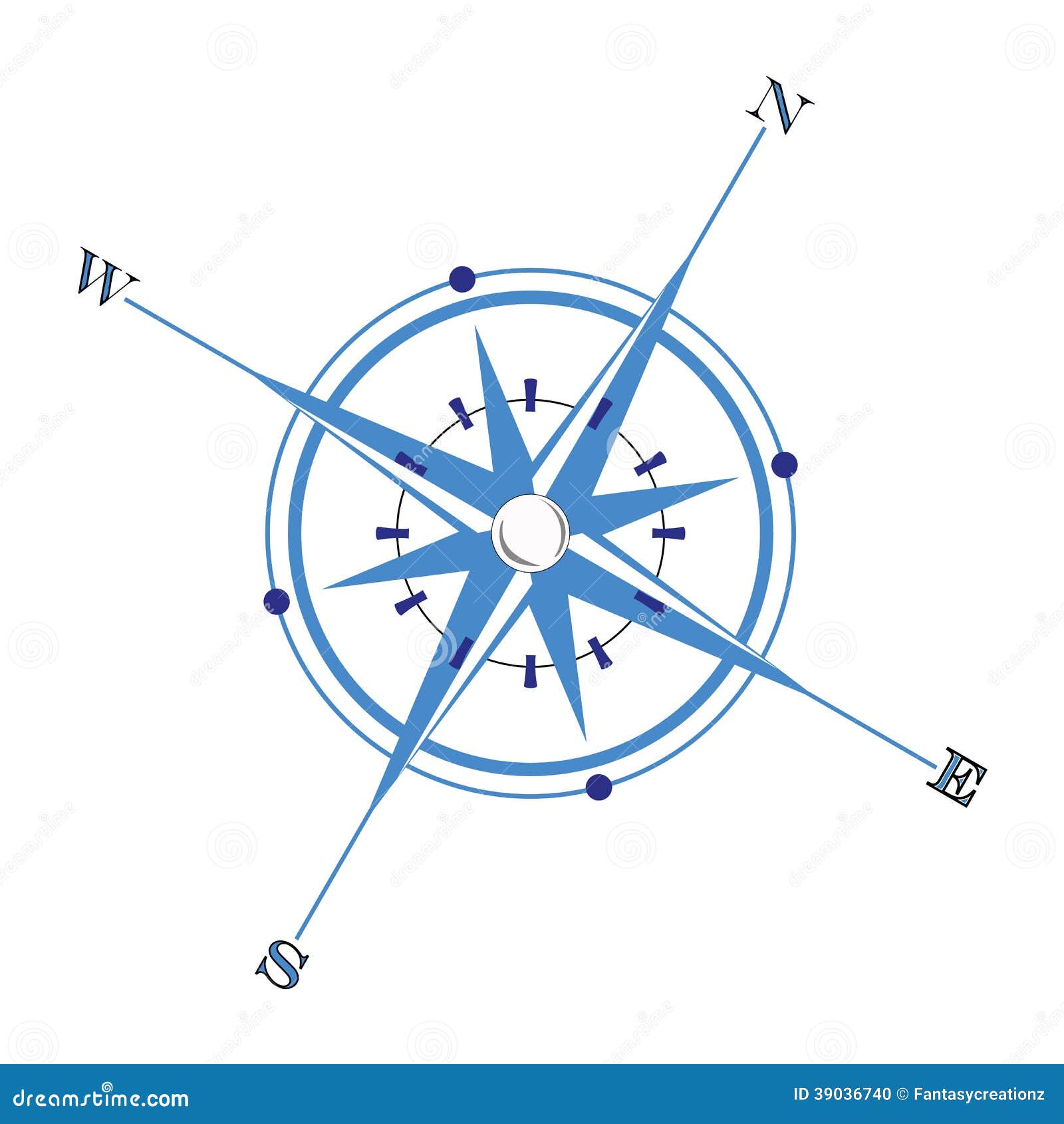 Kompas vector illustratie. Illustration of oost, reis - 39036740