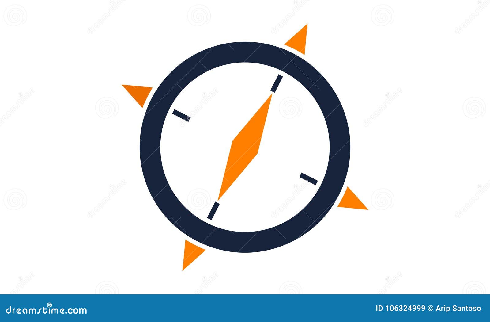 Kompas Logo Design Template Vector Illustratie - Illustration of ...