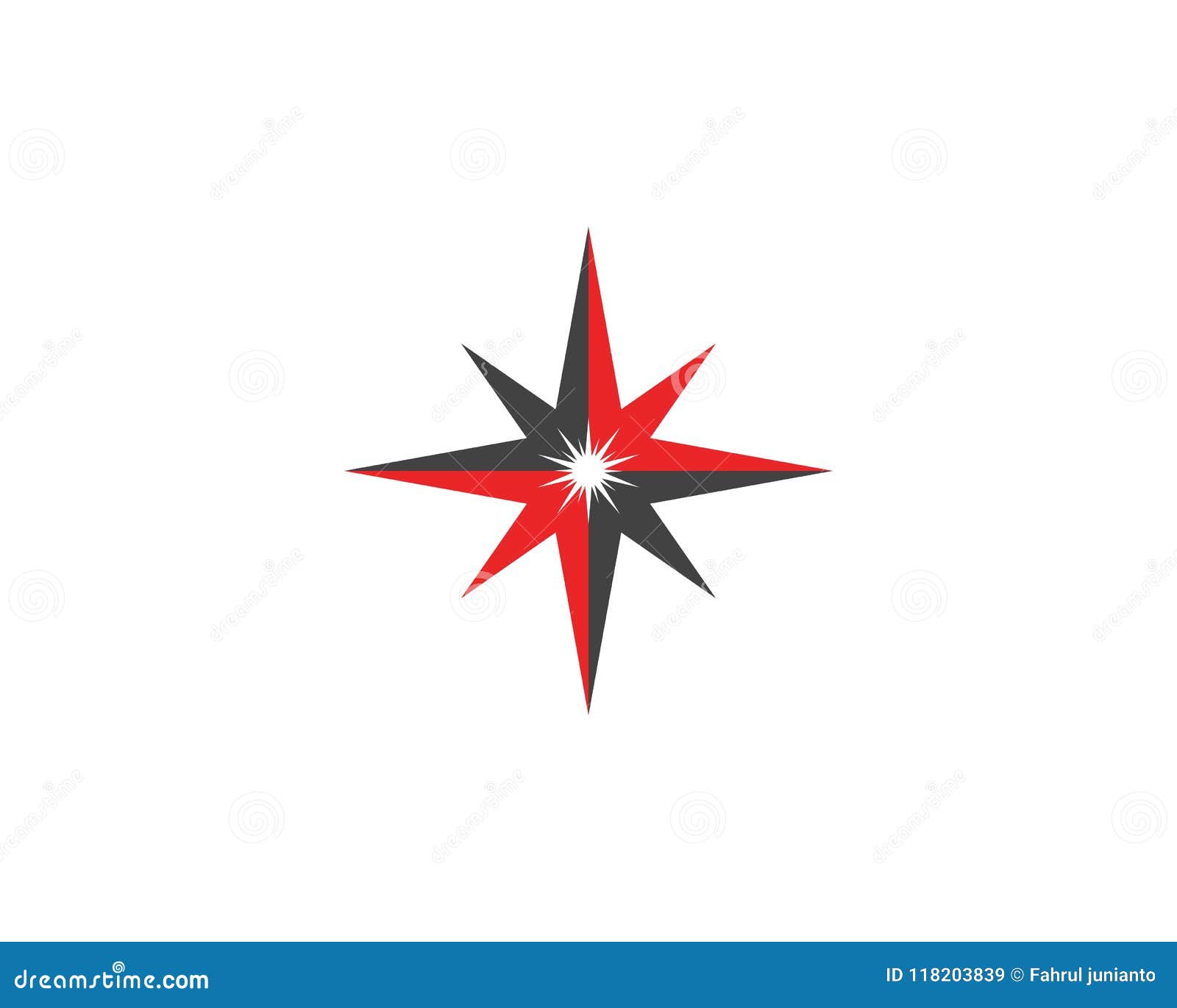 Kompas Logo Design Template Vector Illustratie - Illustration of punt ...