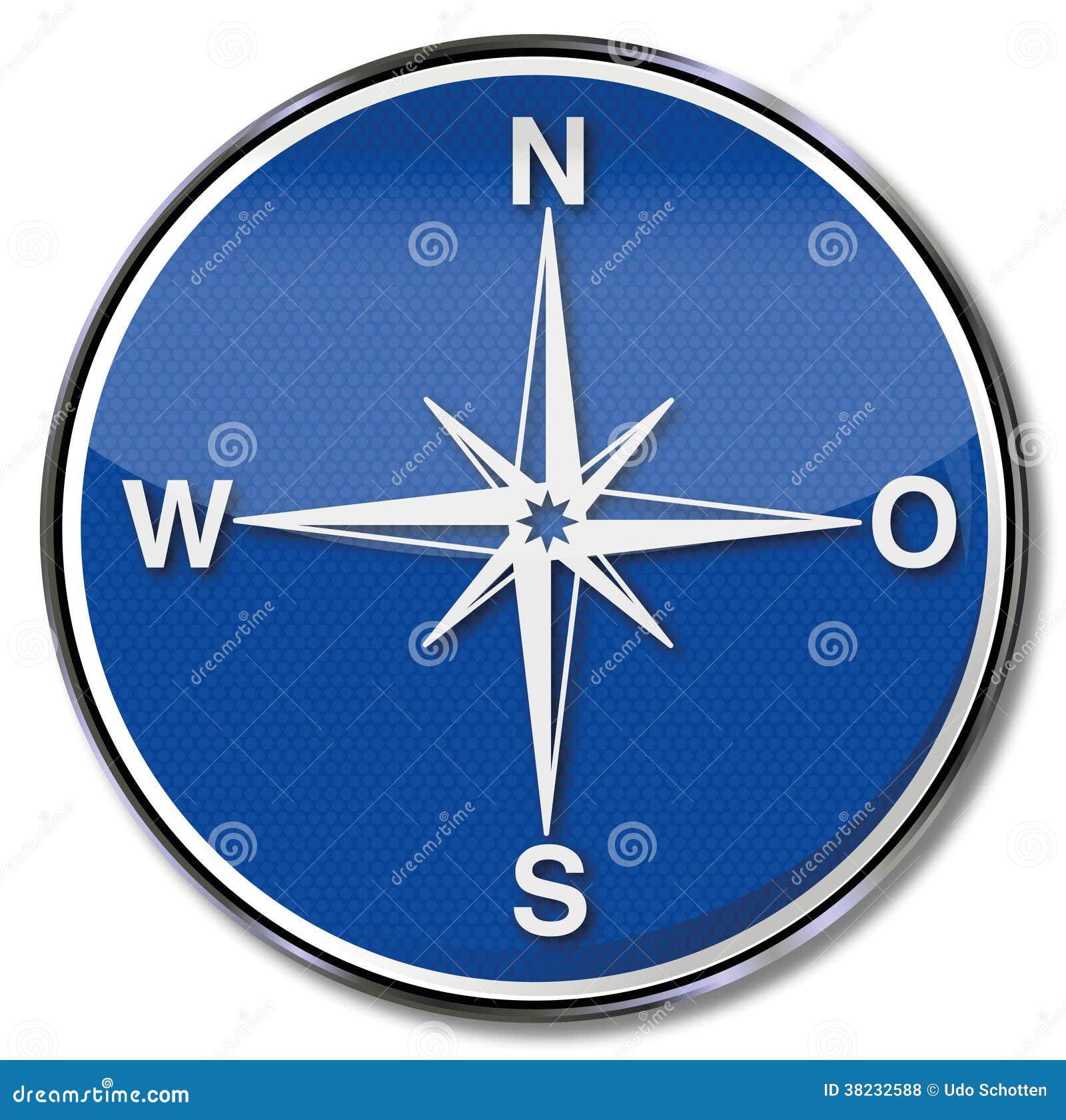 Kompas, Richting En Aanwijzing Vector Illustratie - Illustration of ...