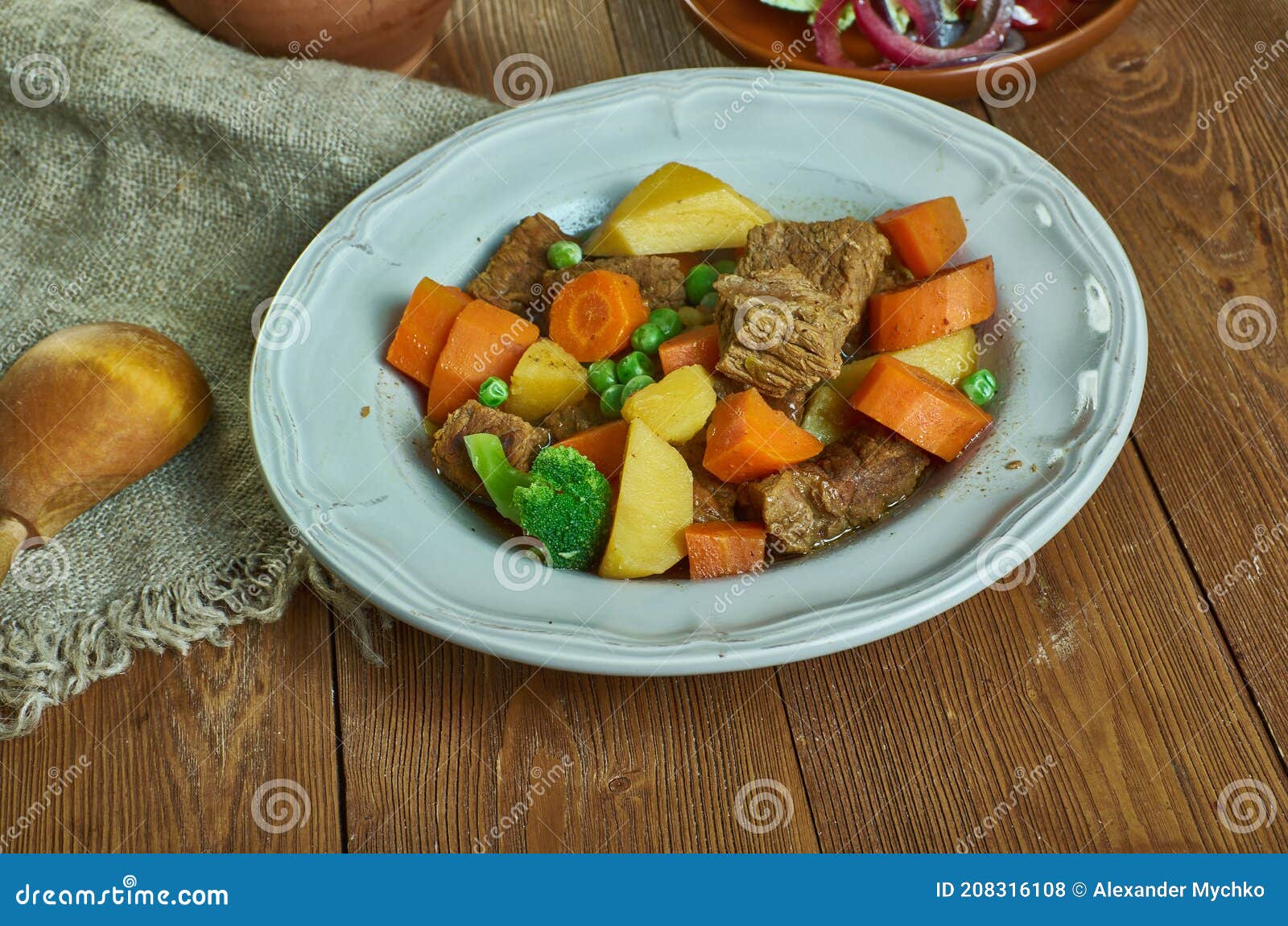 Kompir mandza stock photo. Image of paprika, stew, fresh - 208316108