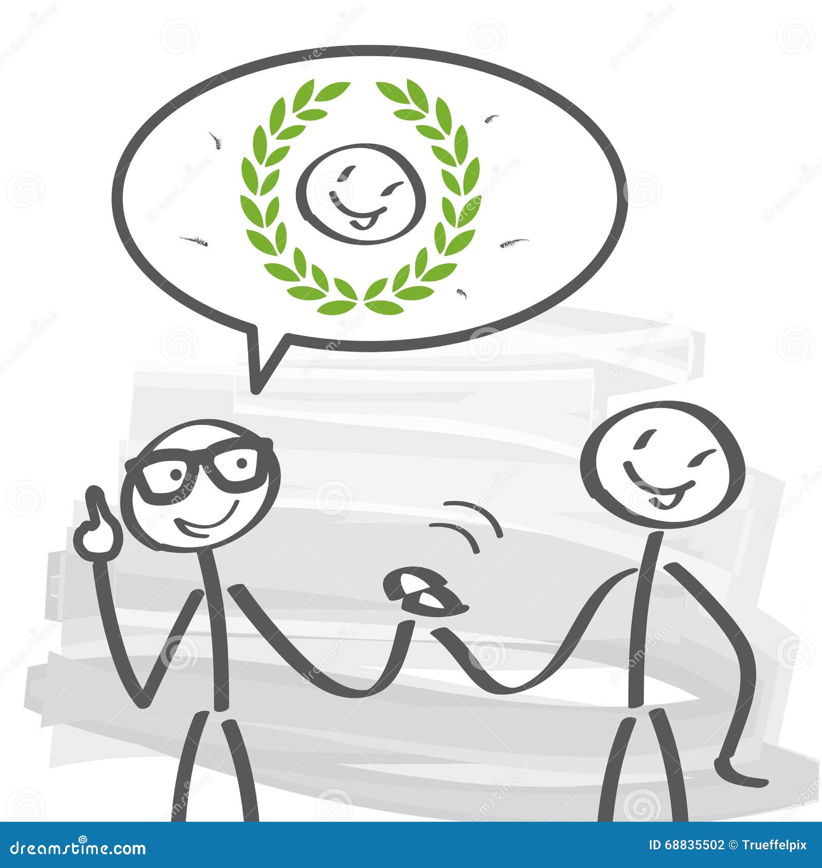 Kompliment stock abbildung. Illustration von ruhm, geschäft - 68835502