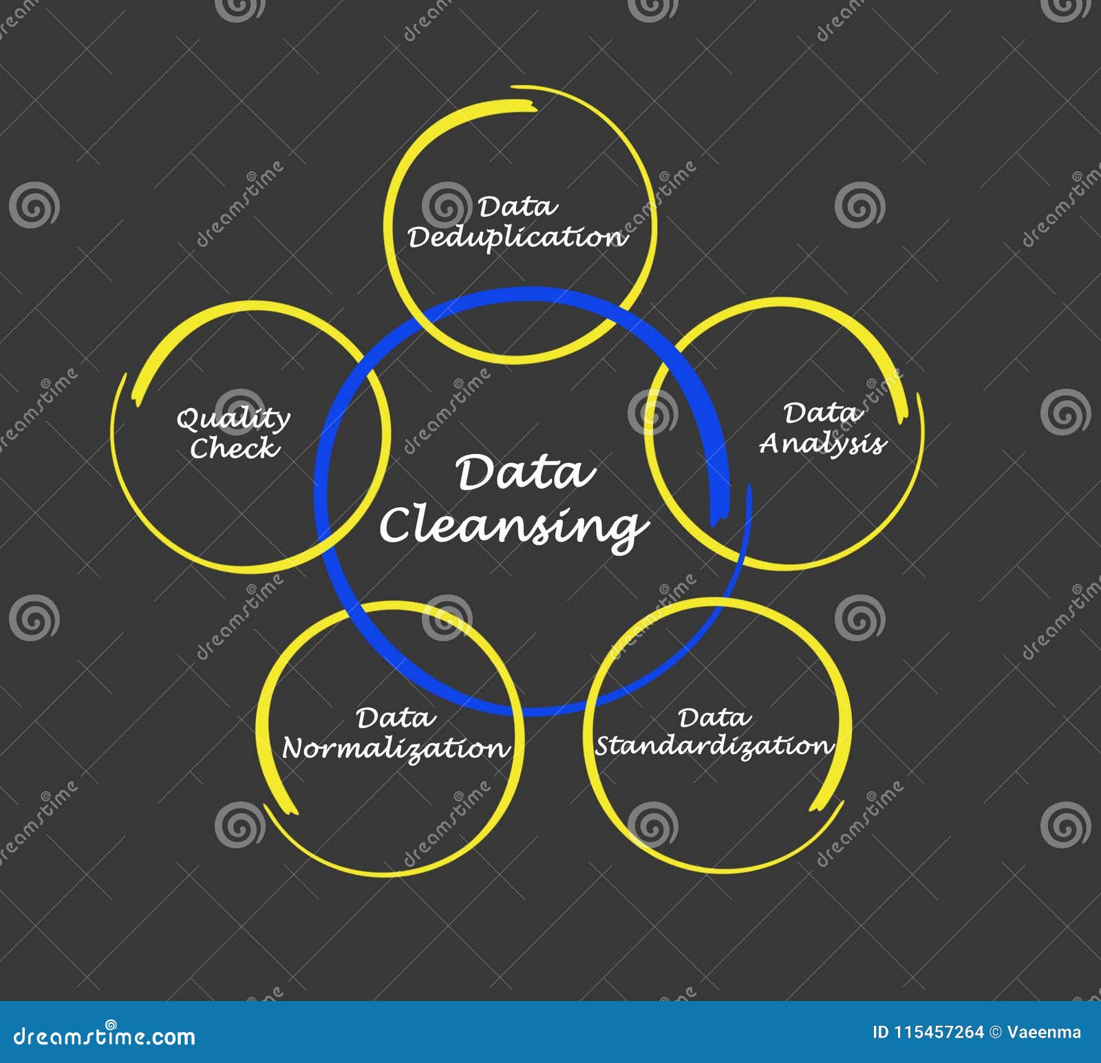 Komponenten Der Datenbereinigung Stock Abbildung - Illustration von ...