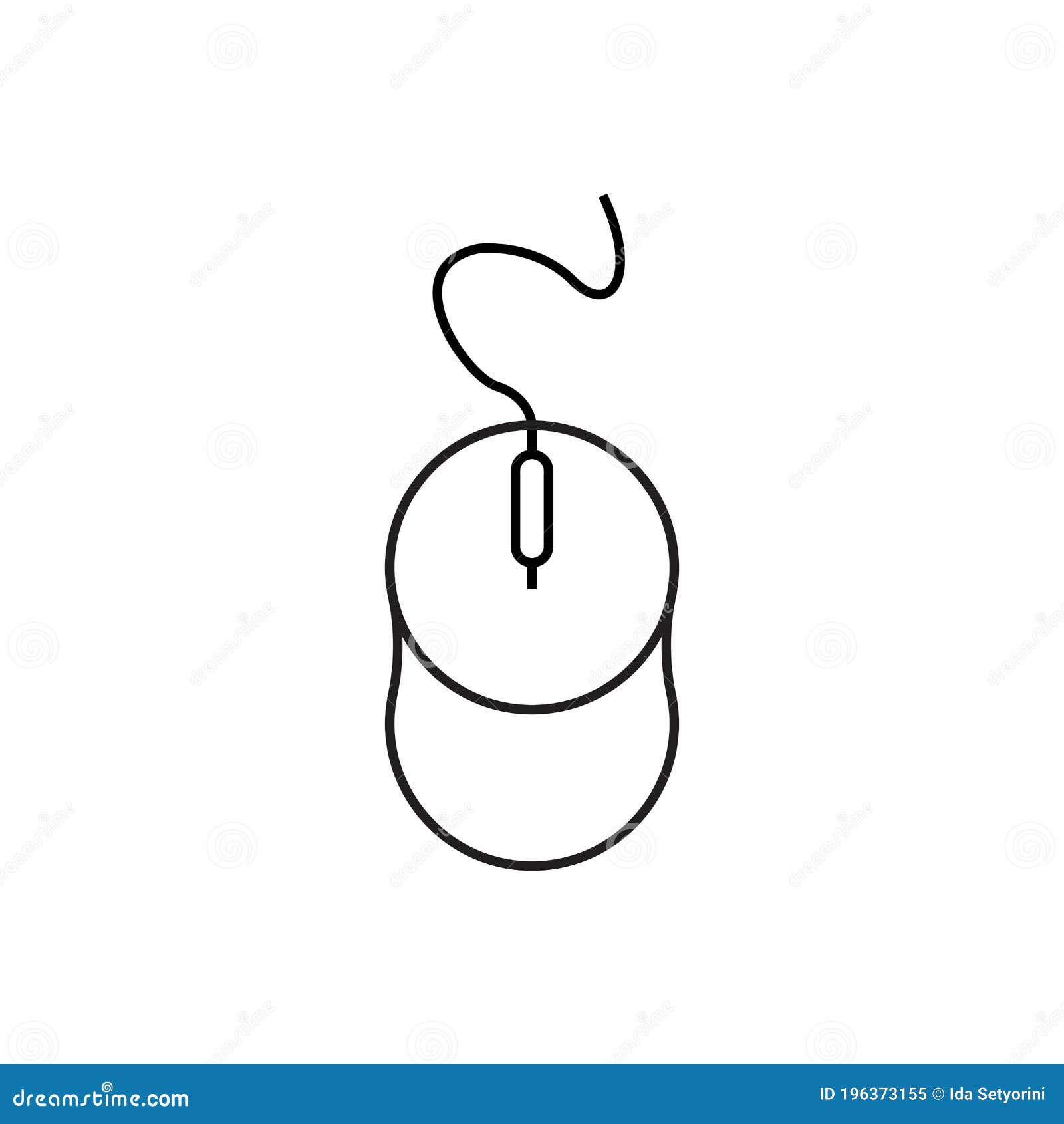 Komputer mouse logo stock vector. Illustration of internet - 196373155