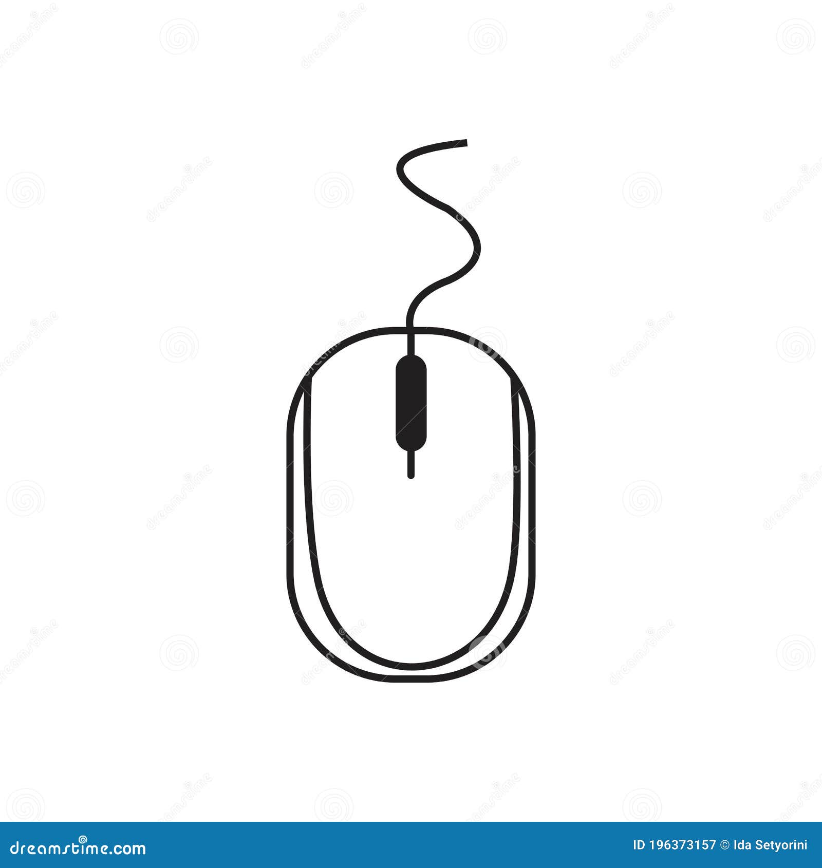 Komputer mouse logo stock vector. Illustration of landing - 196373157