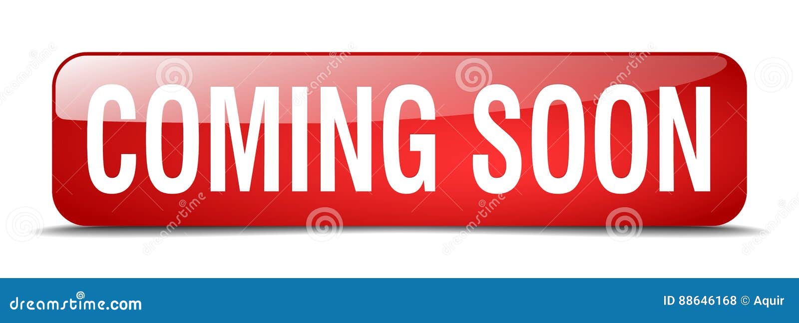 Komst Spoedig Rode Vierkant Geïsoleerde Webknoop Vector Illustratie ...