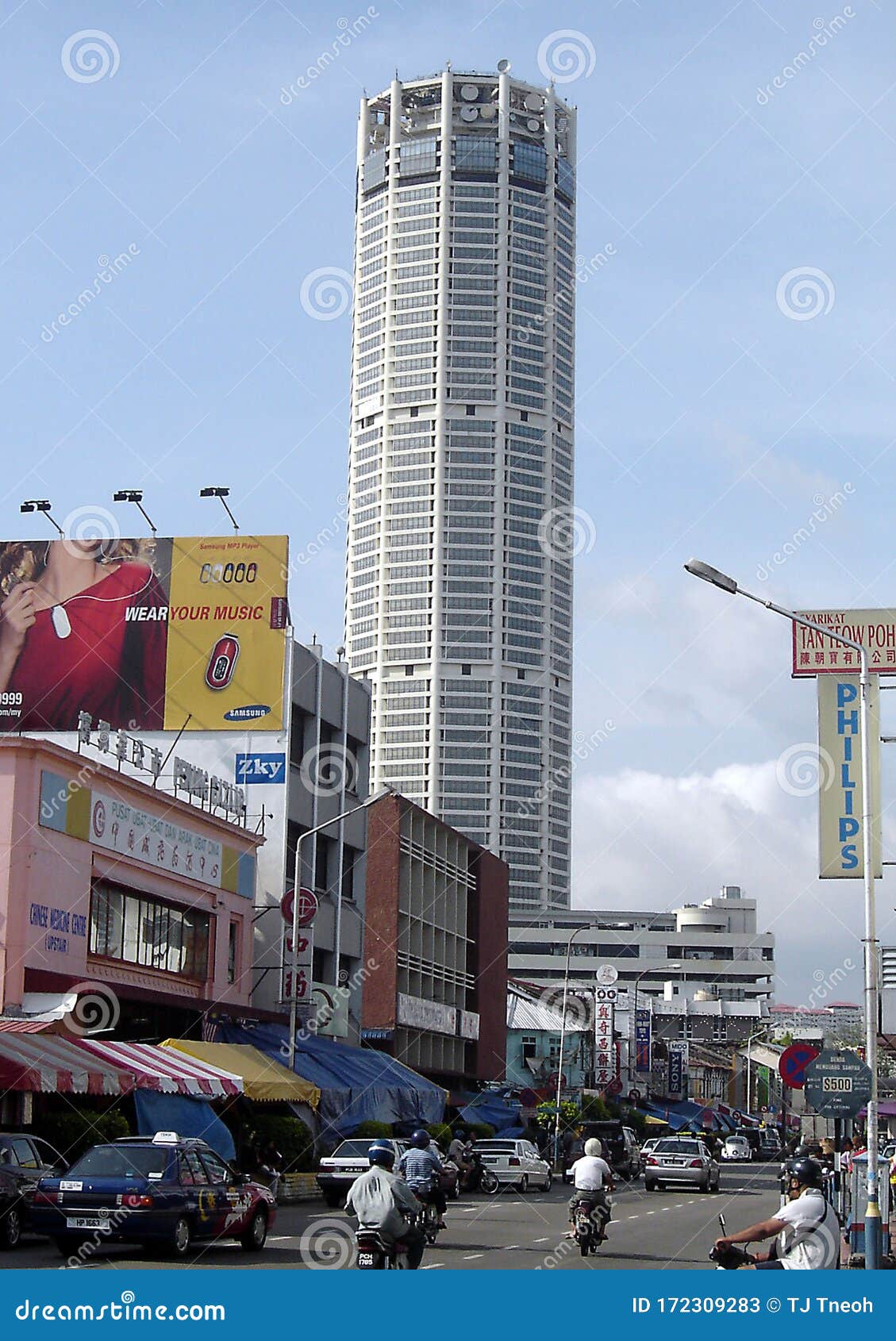Komtar, Penang editorial stock photo. Image of komtar - 172309283