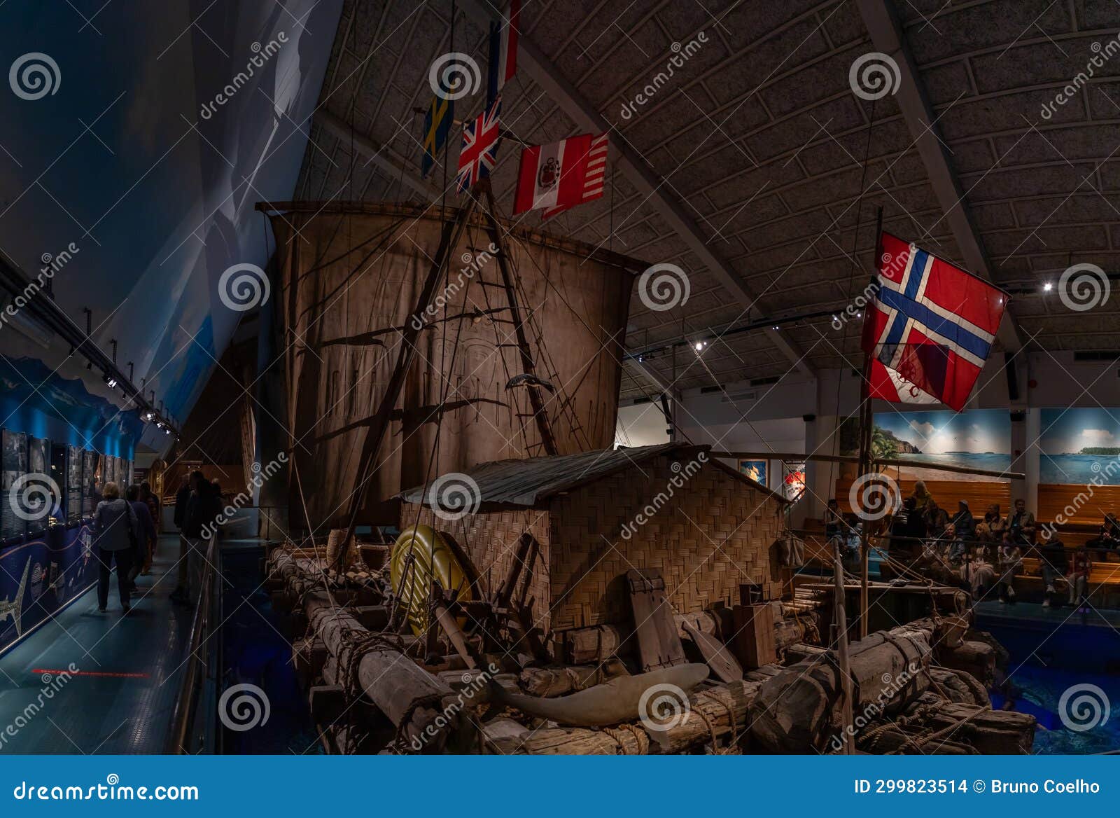 Kon-Tiki Museum - Kon-Tiki Raft Editorial Stock Image - Image of sail ...