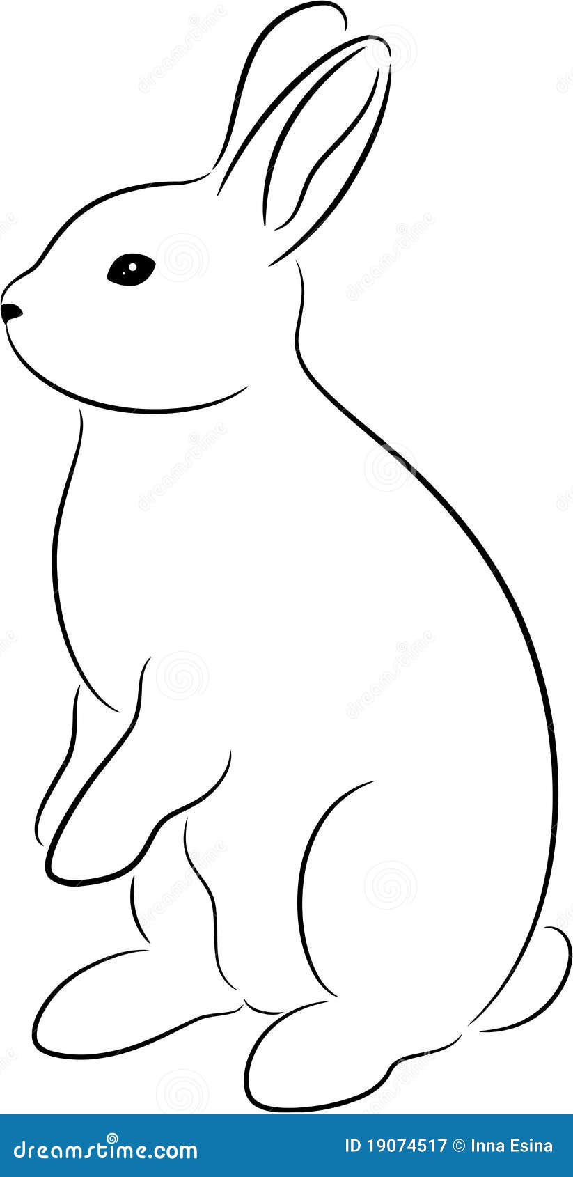 Konijn vector illustratie. Illustration of dier, nave - 19074517