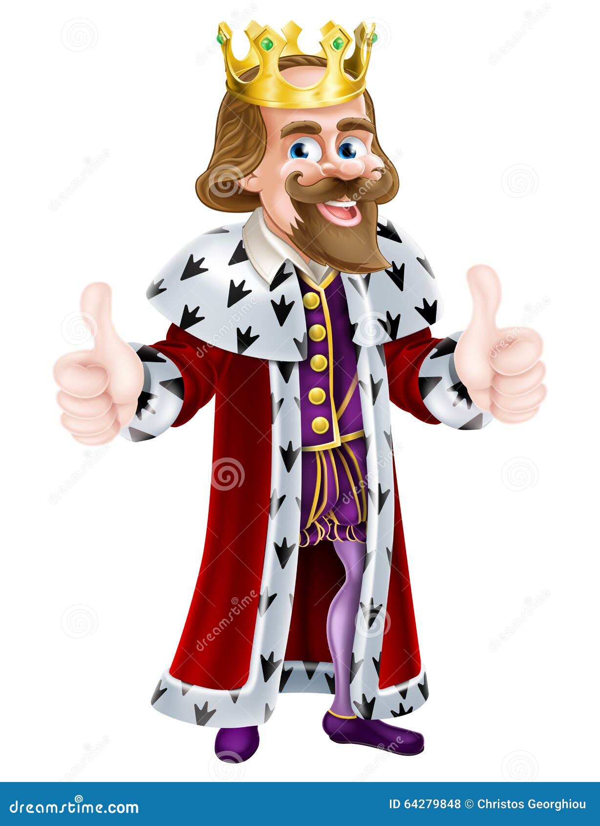 Koning Cartoon Mascot vector illustratie. Illustration of beeldverhaal ...