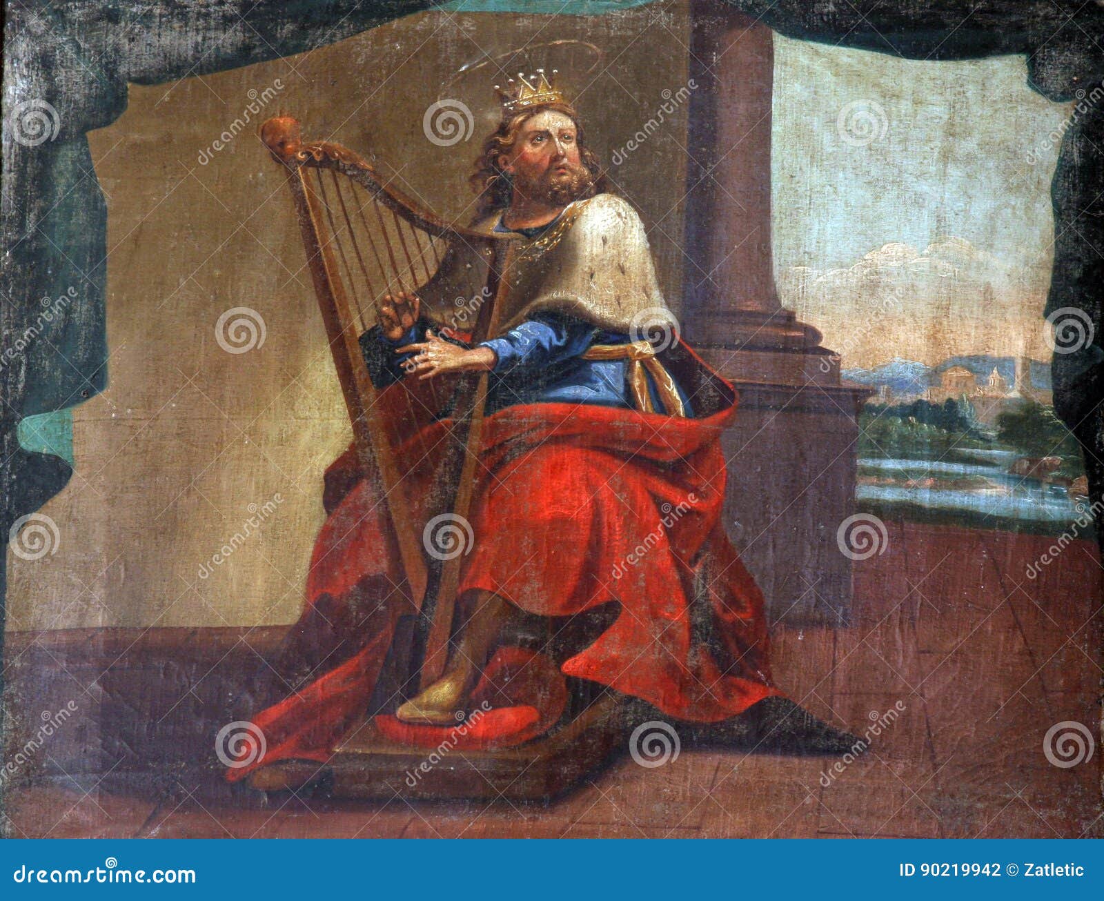 Koning David stock foto. Image of evangelie, heilig, schoonheid - 90219942