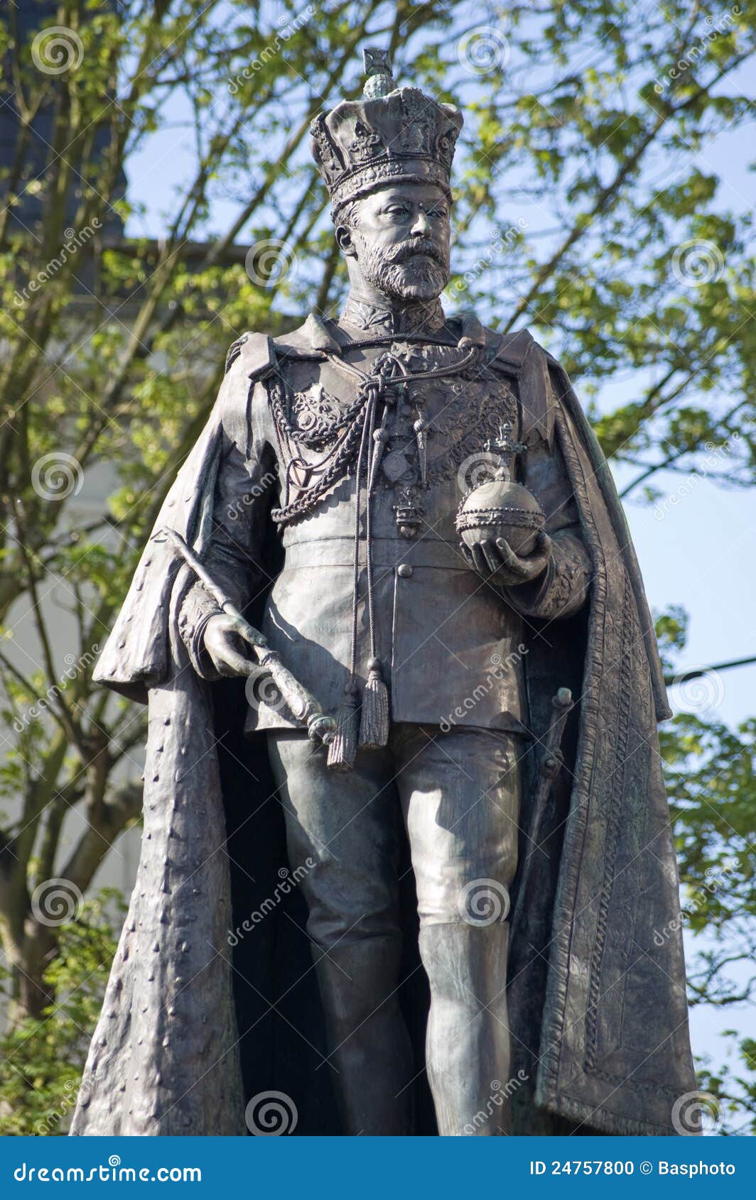 Koning Edward VII Standbeeld, Lezing, Berkshire Stock Foto - Image of ...