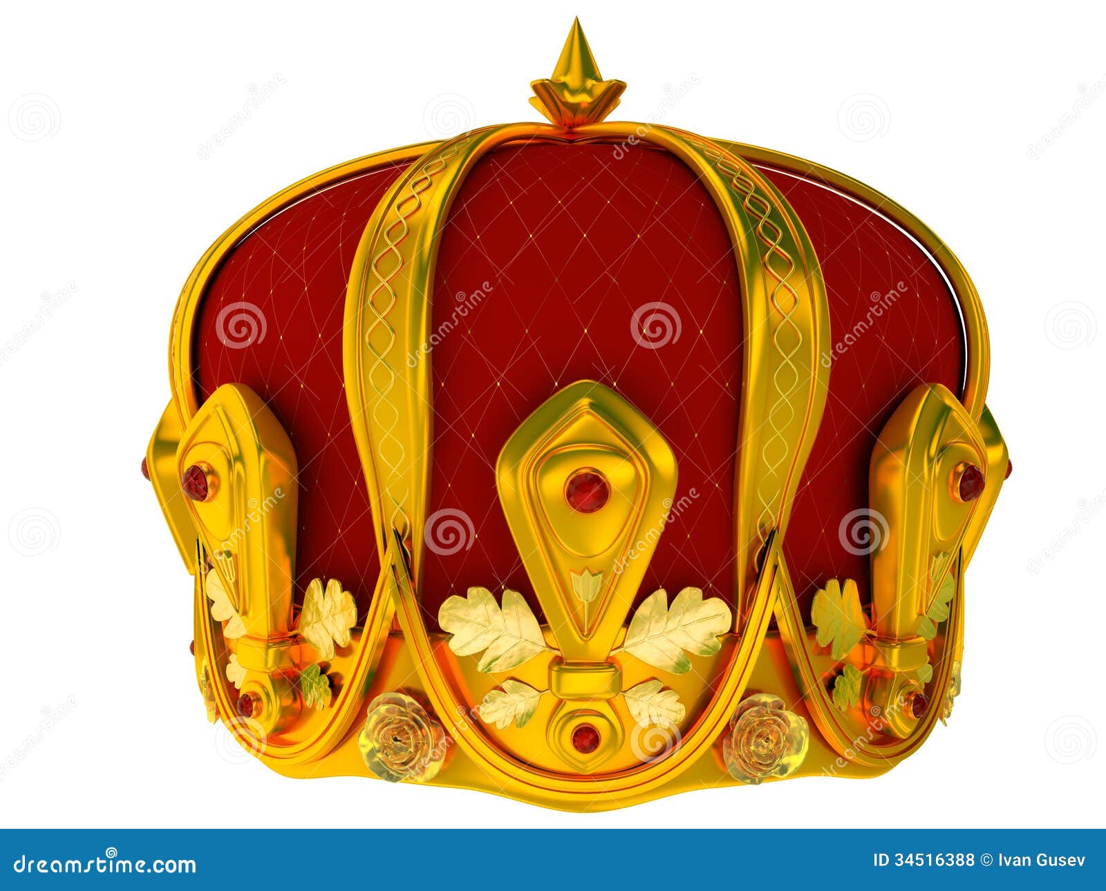 Koninklijke gouden kroon stock illustratie. Illustration of illustratie ...