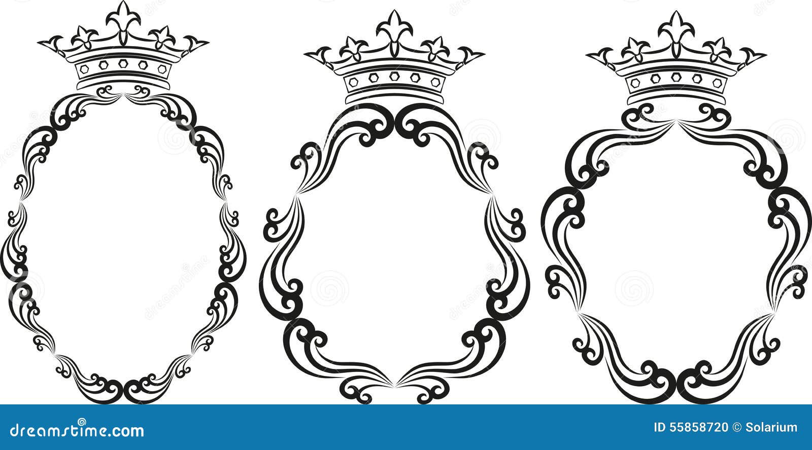 Koninklijke kaders vector illustratie. Illustration of ornamenten ...