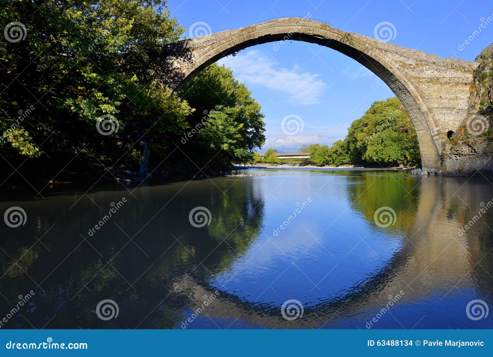 Konitsa bridge, Greece stock photo. Image of epirus, greece - 63488134