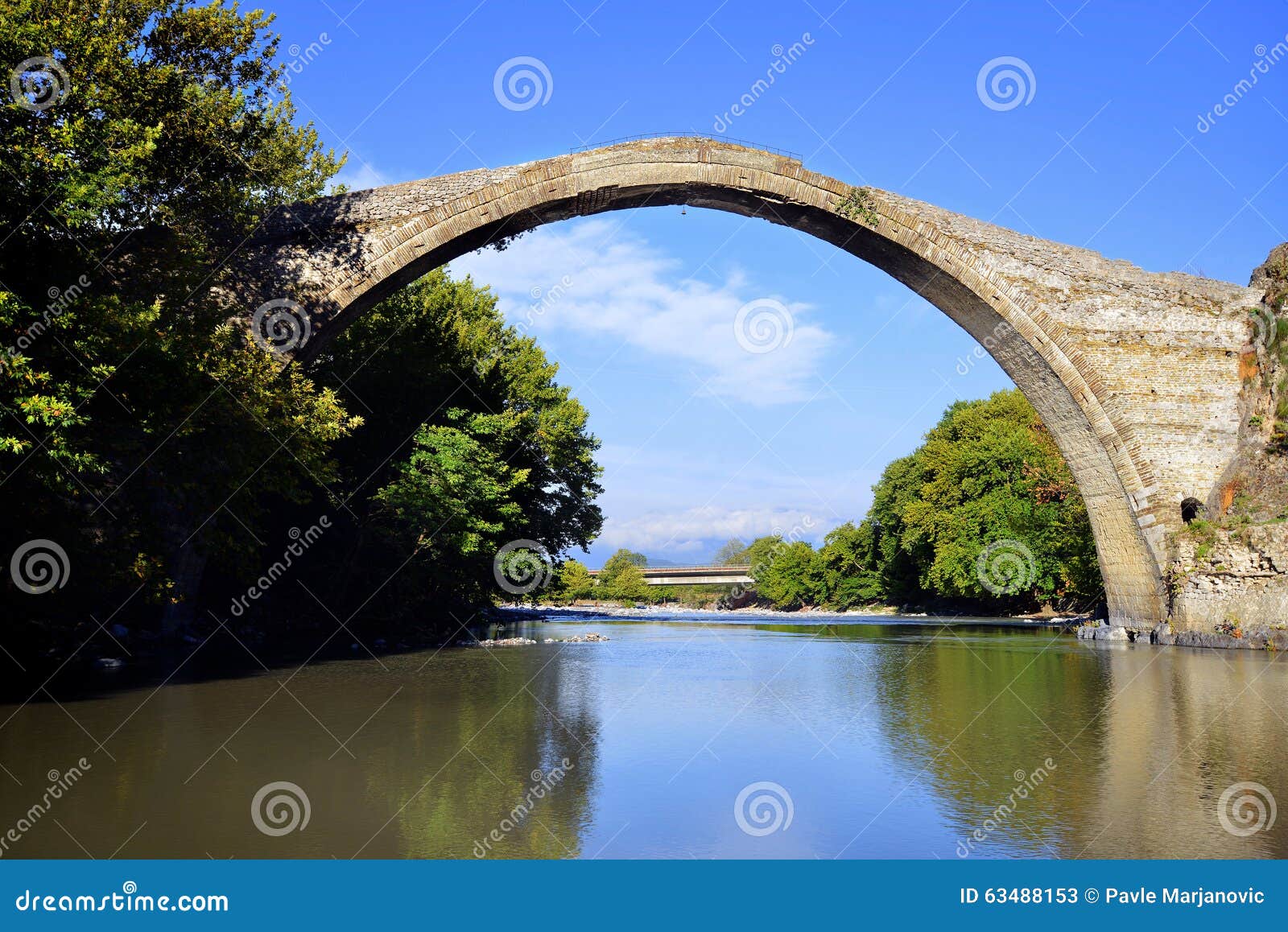 Konitsa bridge stock image. Image of greek, heritage - 63488153