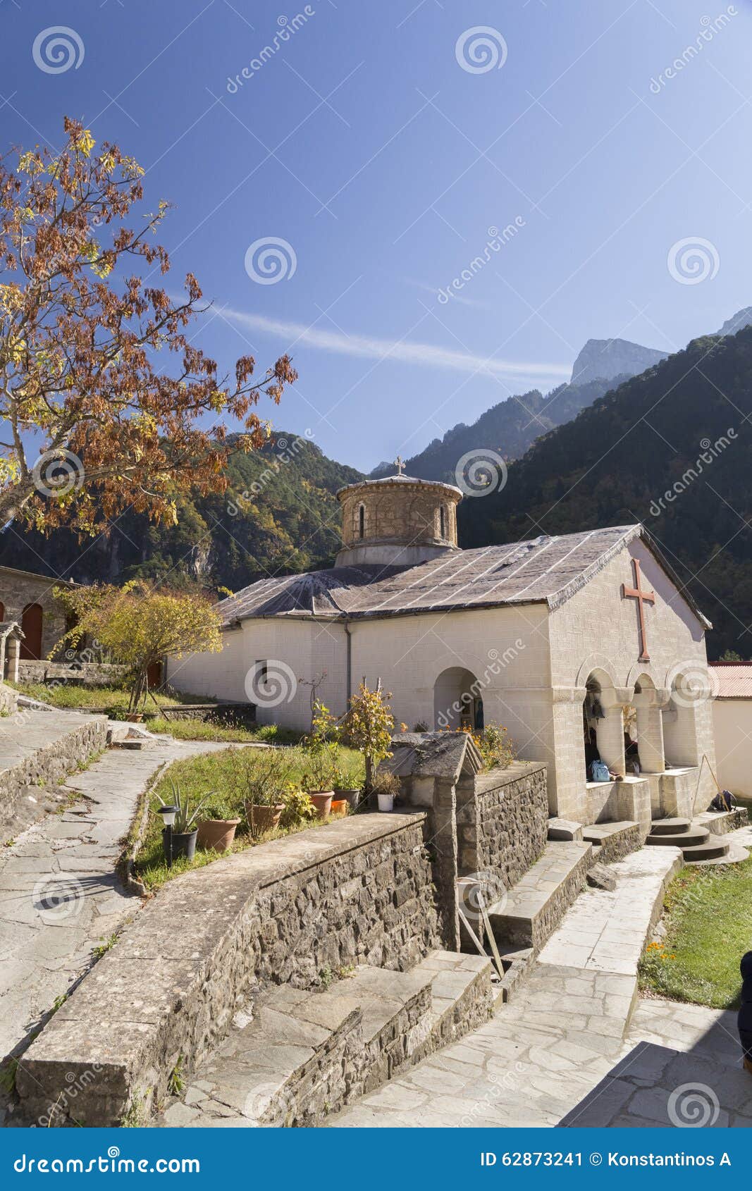 Konitsa stomiou monastery stock image. Image of culture - 62873241