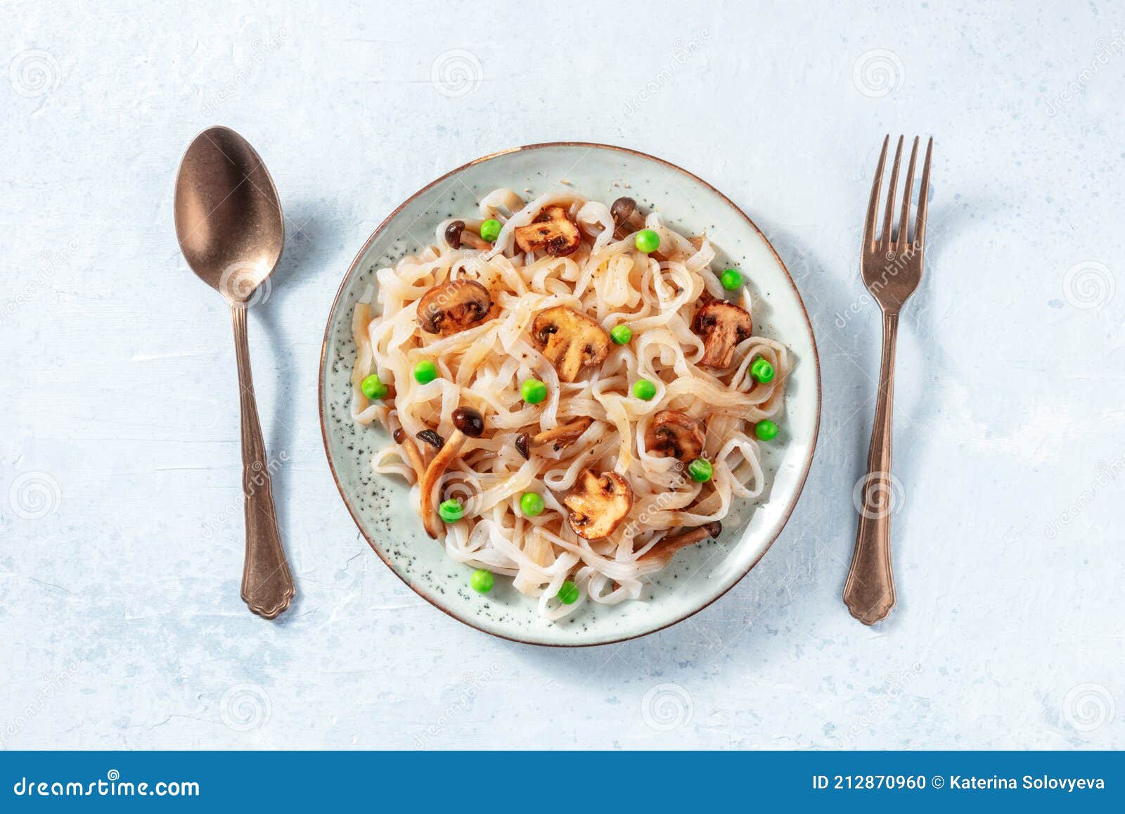 Konjac Pasta with Mushrooms Stock Photo - Image of view, japanese ...