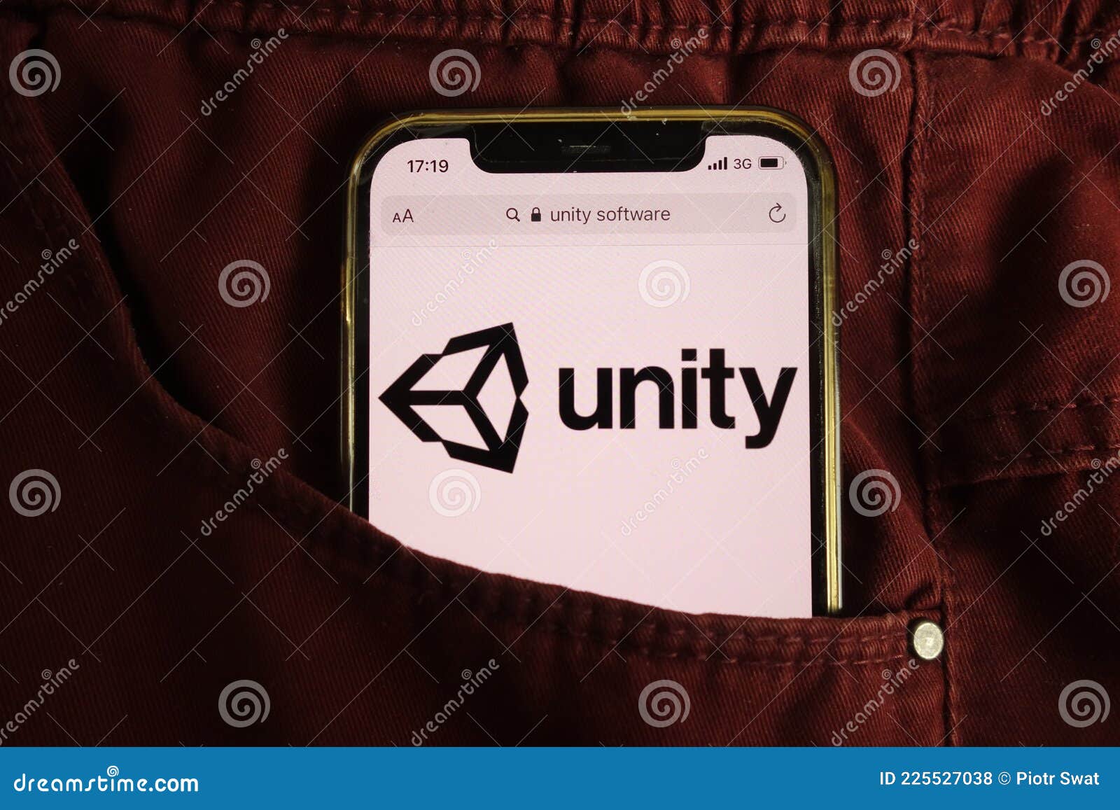 KONSKIE, POLAND - July 22, 2021: Unity Software Inc Logo on Mobile ...