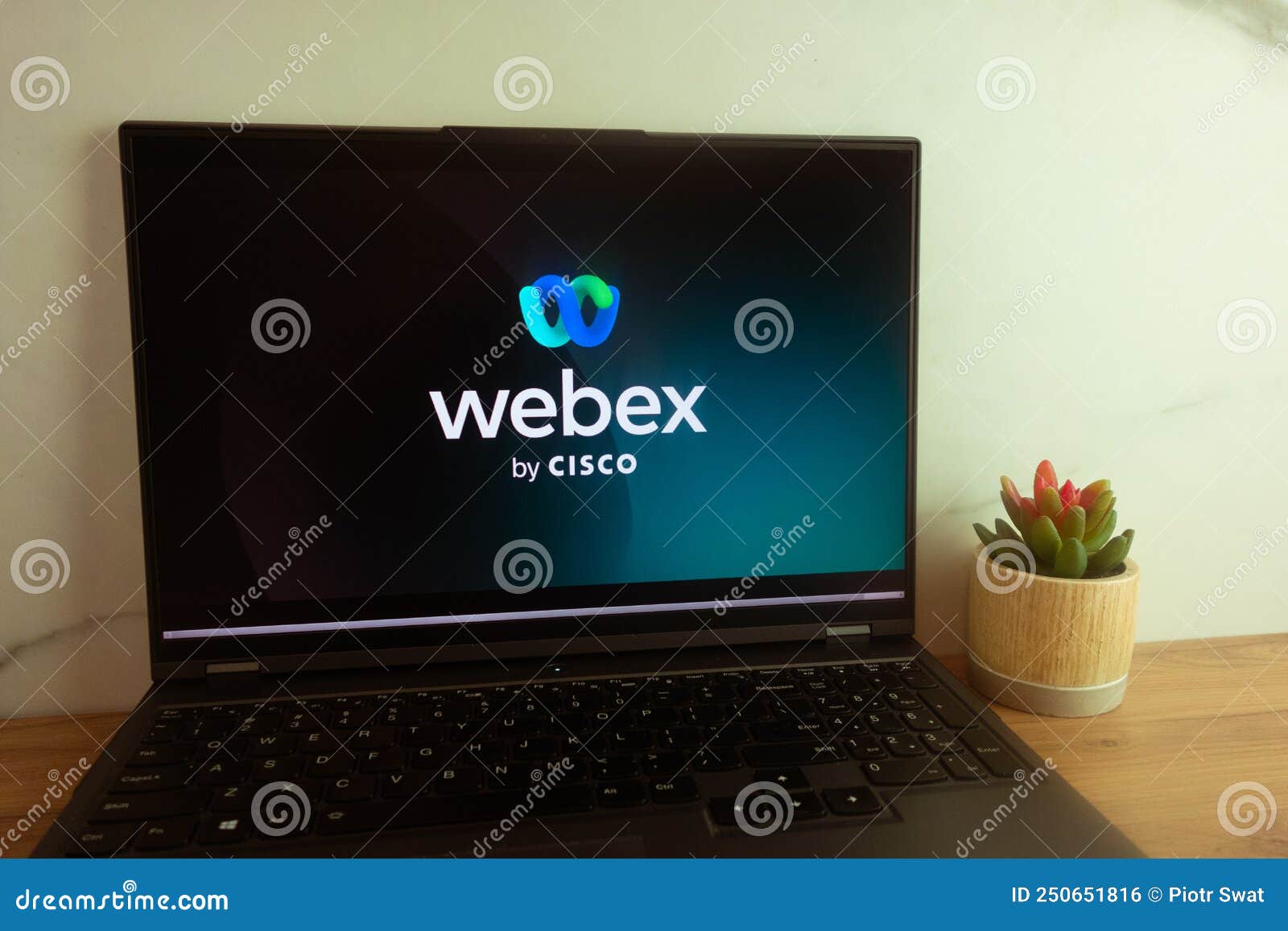 KONSKIE, POLAND - June 30, 2022: Cisco Webex Logo Displayed on Laptop ...