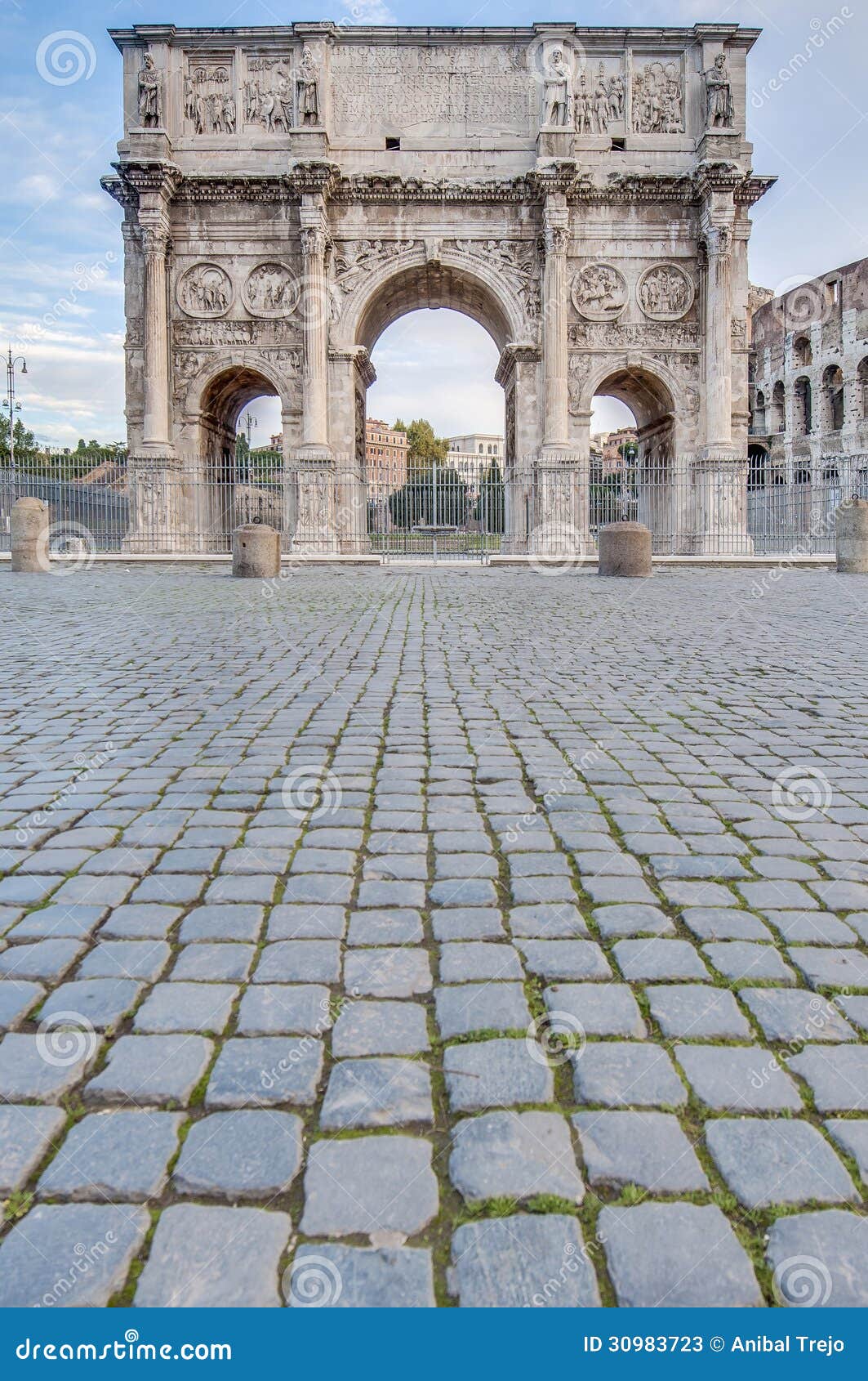 Konstantinsbogen in Rom, Italien Stockbild - Bild von zieleinheit ...