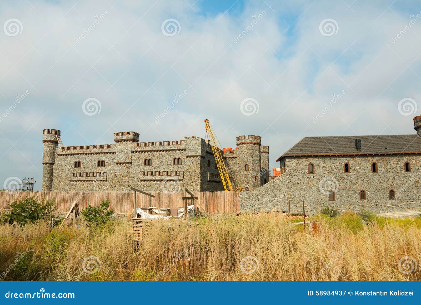 Konstruktion Av Den Nya Slotten Redaktionell Arkivbild - Bild av ...