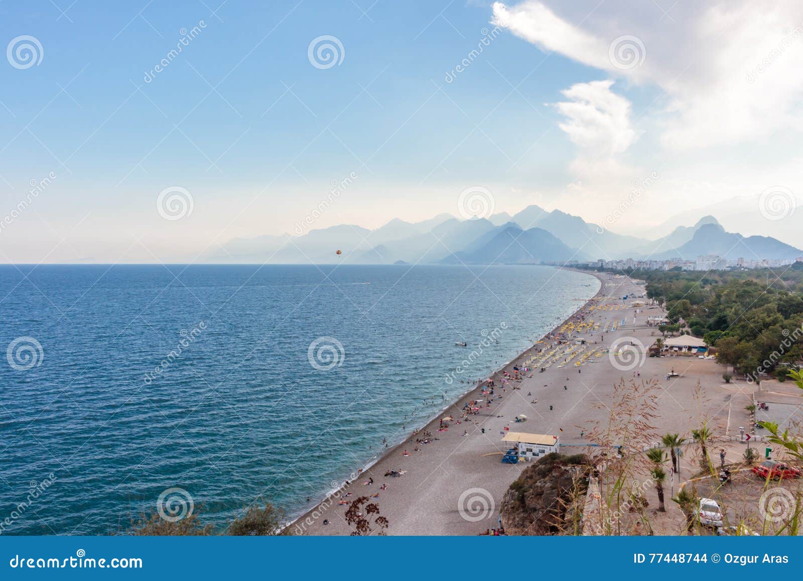 Konyaalti Beach View Antalya, Turkey Stock Photo - Image of outdoors ...